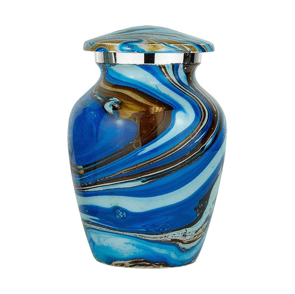 Trupoint Memorials Ocean Tides Beautiful Small Keepsake Urn For Human ...