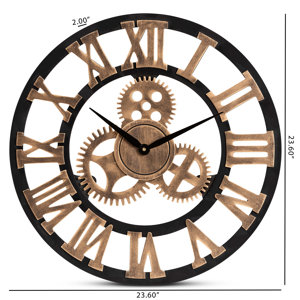 Steelside™ Unwind Wood Wall Clock & Reviews | Wayfair