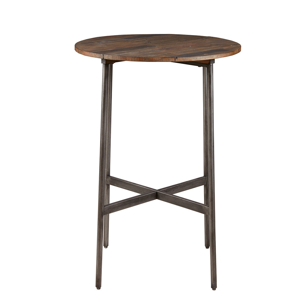 17 Stories Lowell Sleek Gathering Spot Round Bar Table for Stylish ...