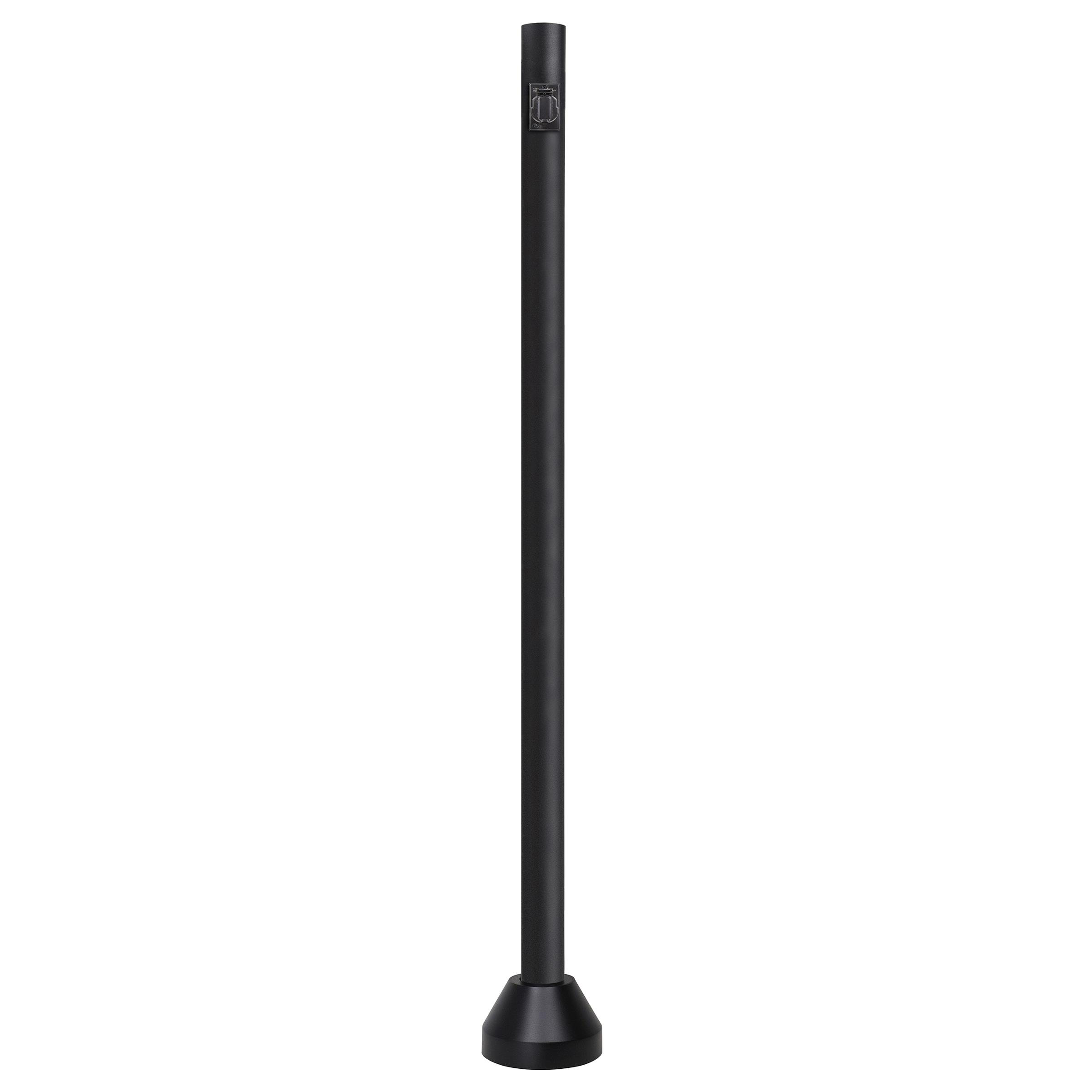 Solus 6 ft. Surface Mount Lamp Post with Convenience Outlet and ...