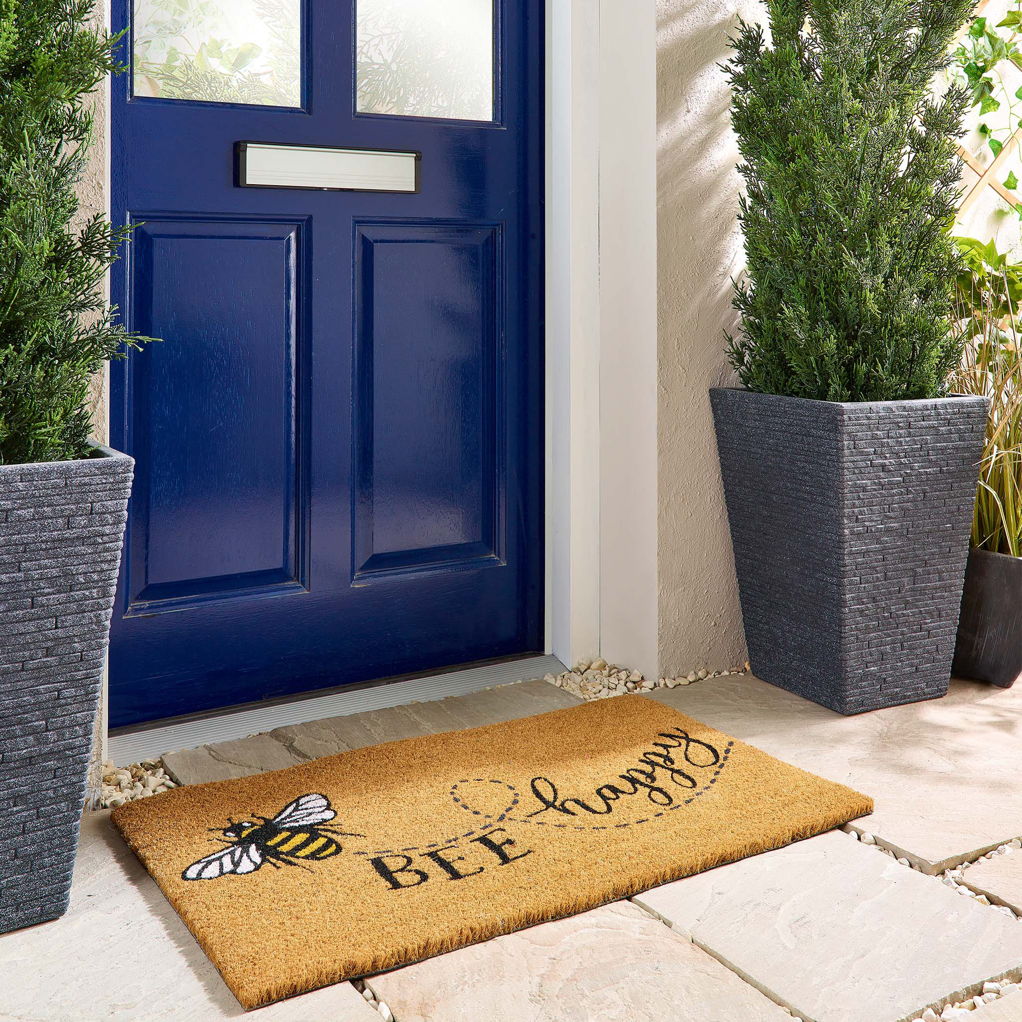 My Mat Indoor / Outdoor Coir Mat Bee Happy | Wayfair.co.uk