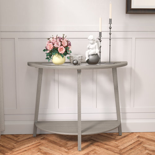 Wayfair | Grey Half-Moon Console Tables You'll Love in 2023