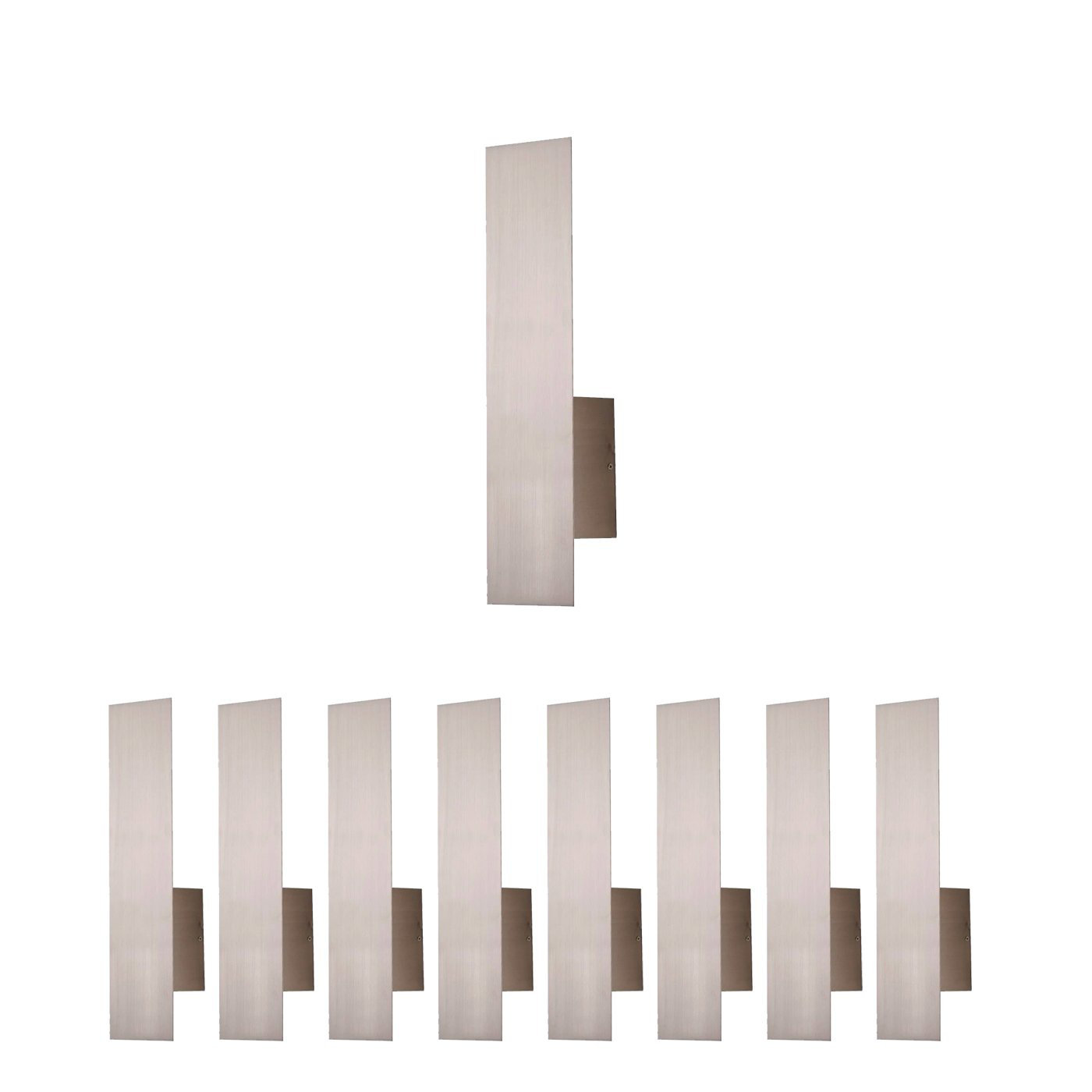 Wen Lighting 2-Light LED Wall Sconce Lighting Fixture, Pack of 9 | Wayfair