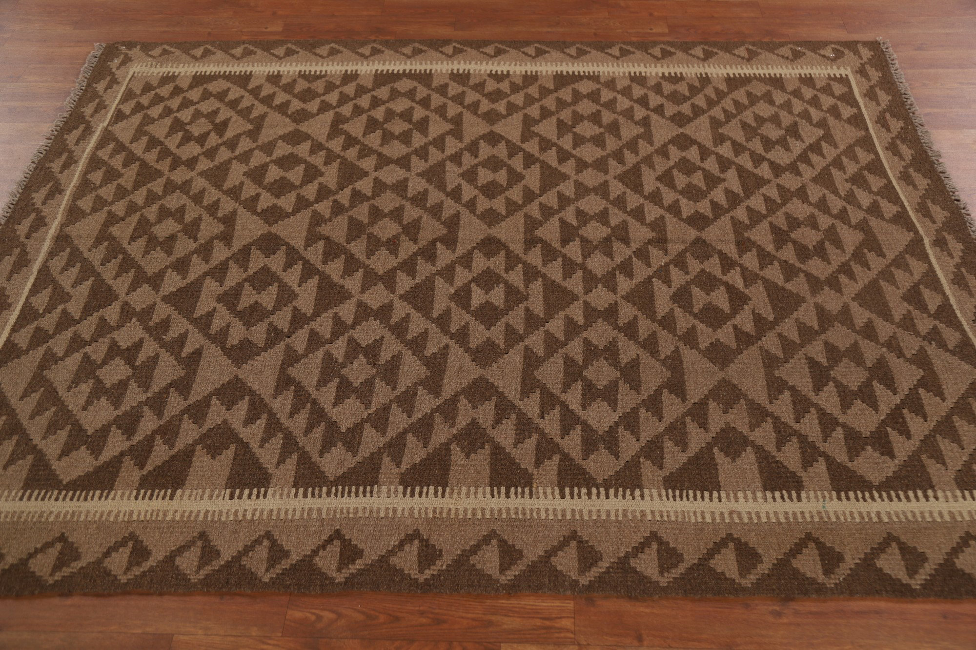 Foundry Select Brown Kilim Area Rug 5x6 | Wayfair
