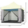 Co-t Cube Mesh Canopy Screen Room For 10' X 10' Straight Leg Shelters ...
