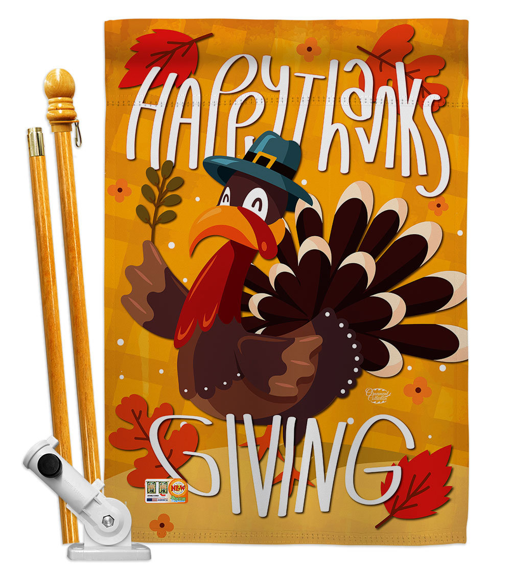 Ornament Collection Ensemble de drapeau de l'Action de grâce 40 po x 28 ...