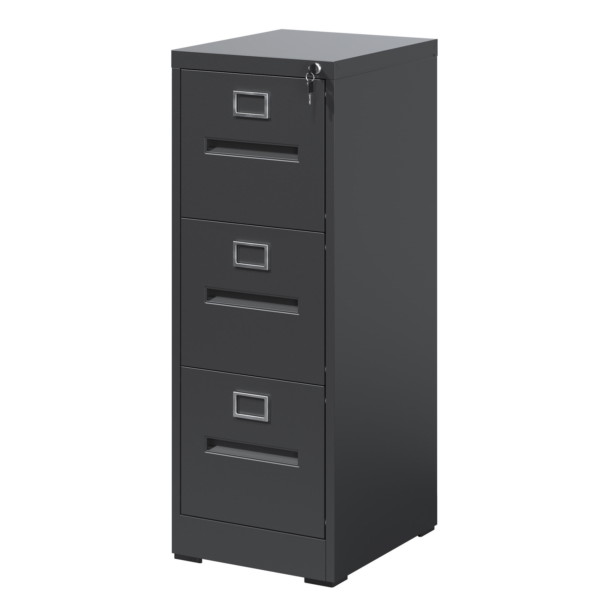 Sybertruck 3 Drawer File Cabinet With Lock Metal Vertical File Cabinet ...