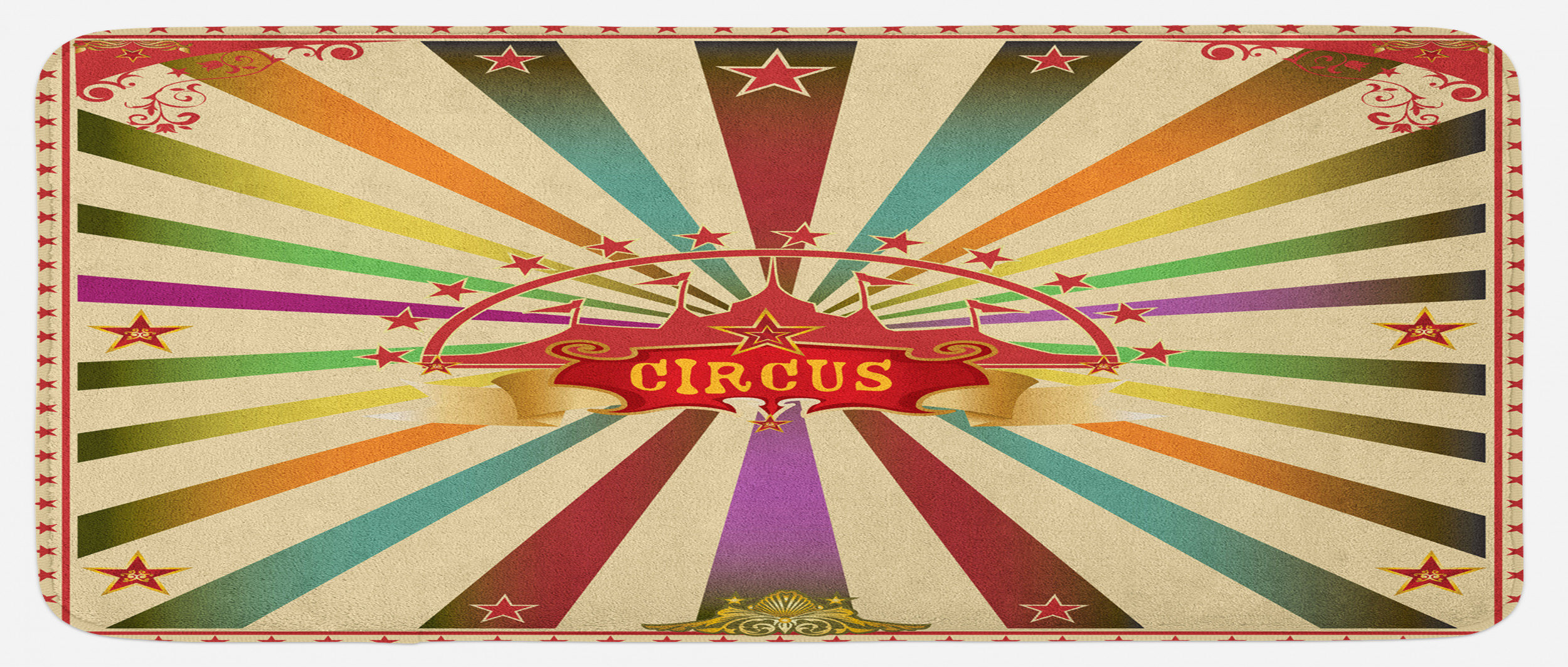 East Urban Home Circus Kitchen Mat | Wayfair
