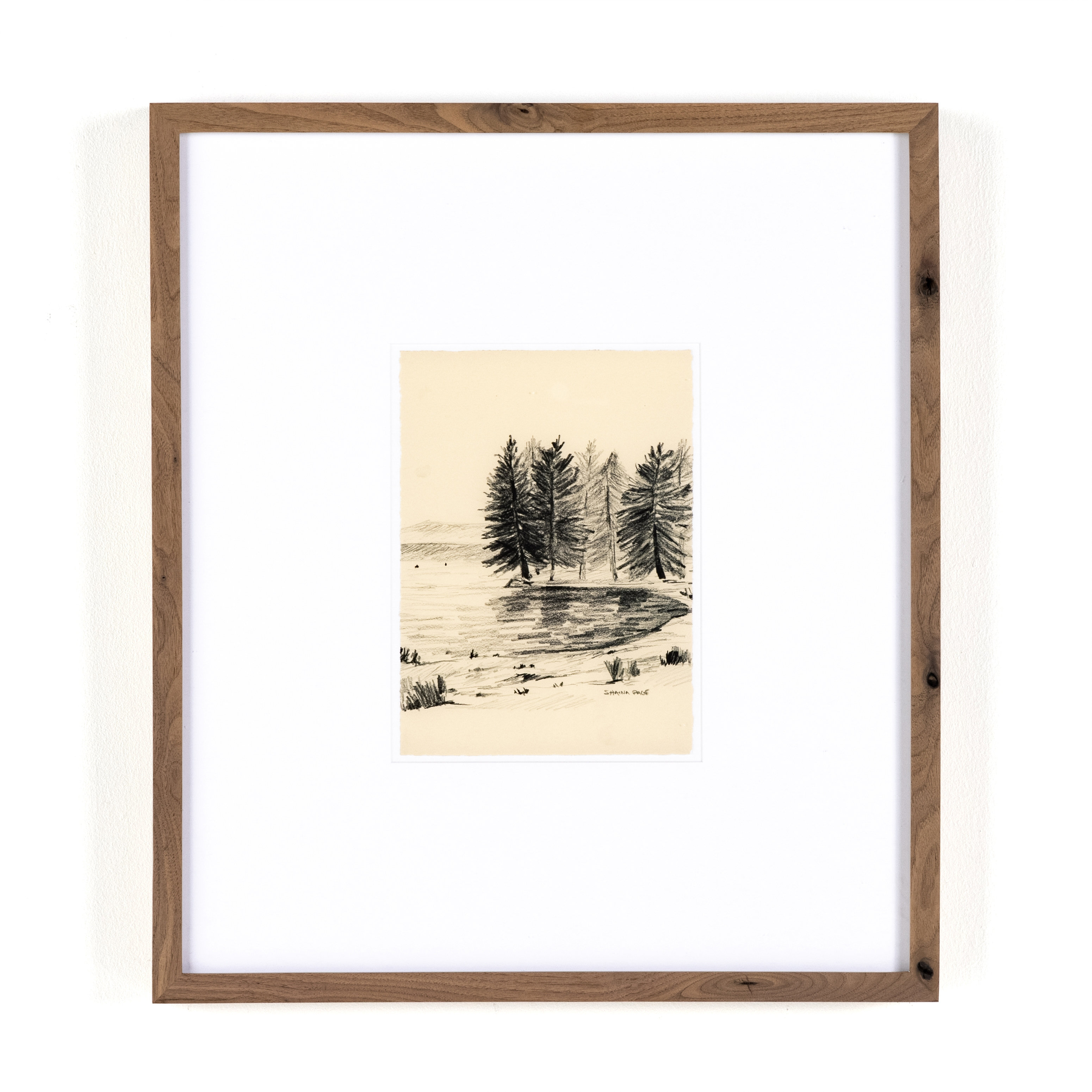 Four Hands Art Studio Serene I by Shaina Page - Picture Frame Drawing ...