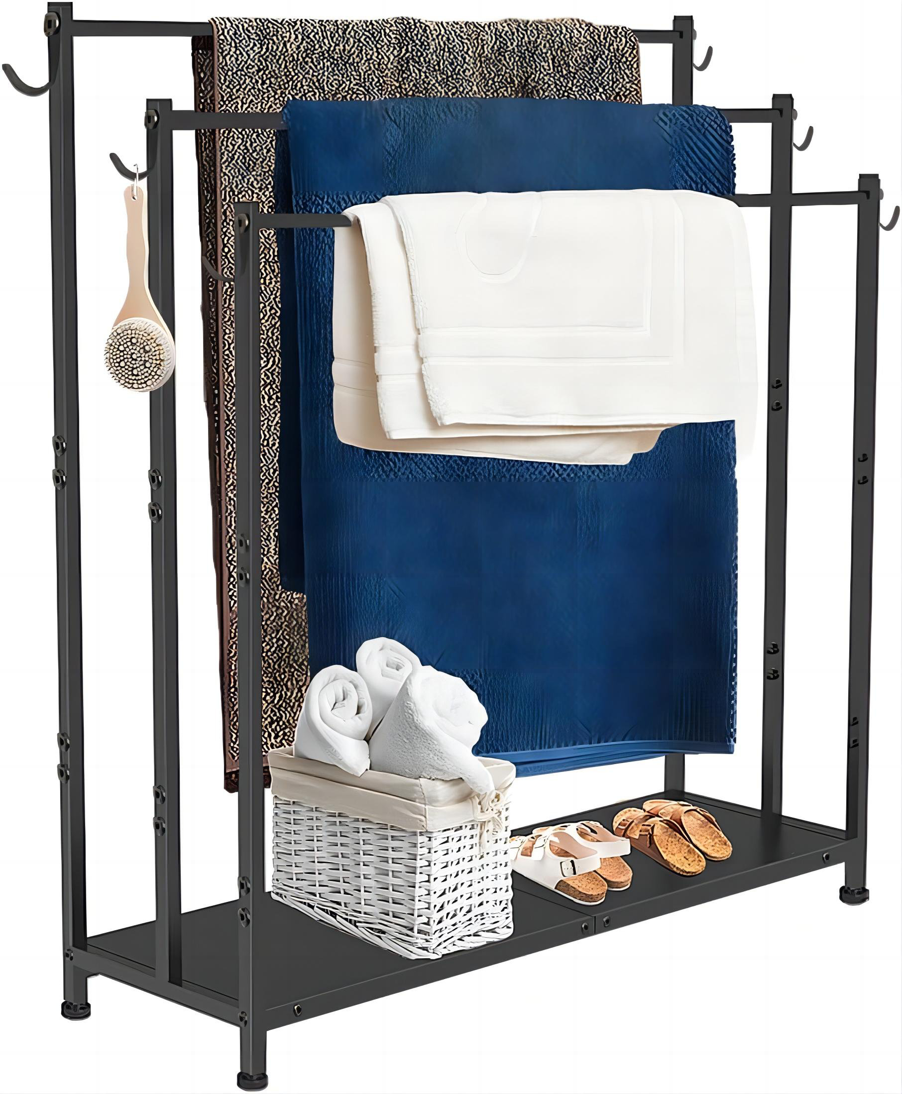 Rebrilliant Extra Large 3 Tier Quilt Rack | Wayfair