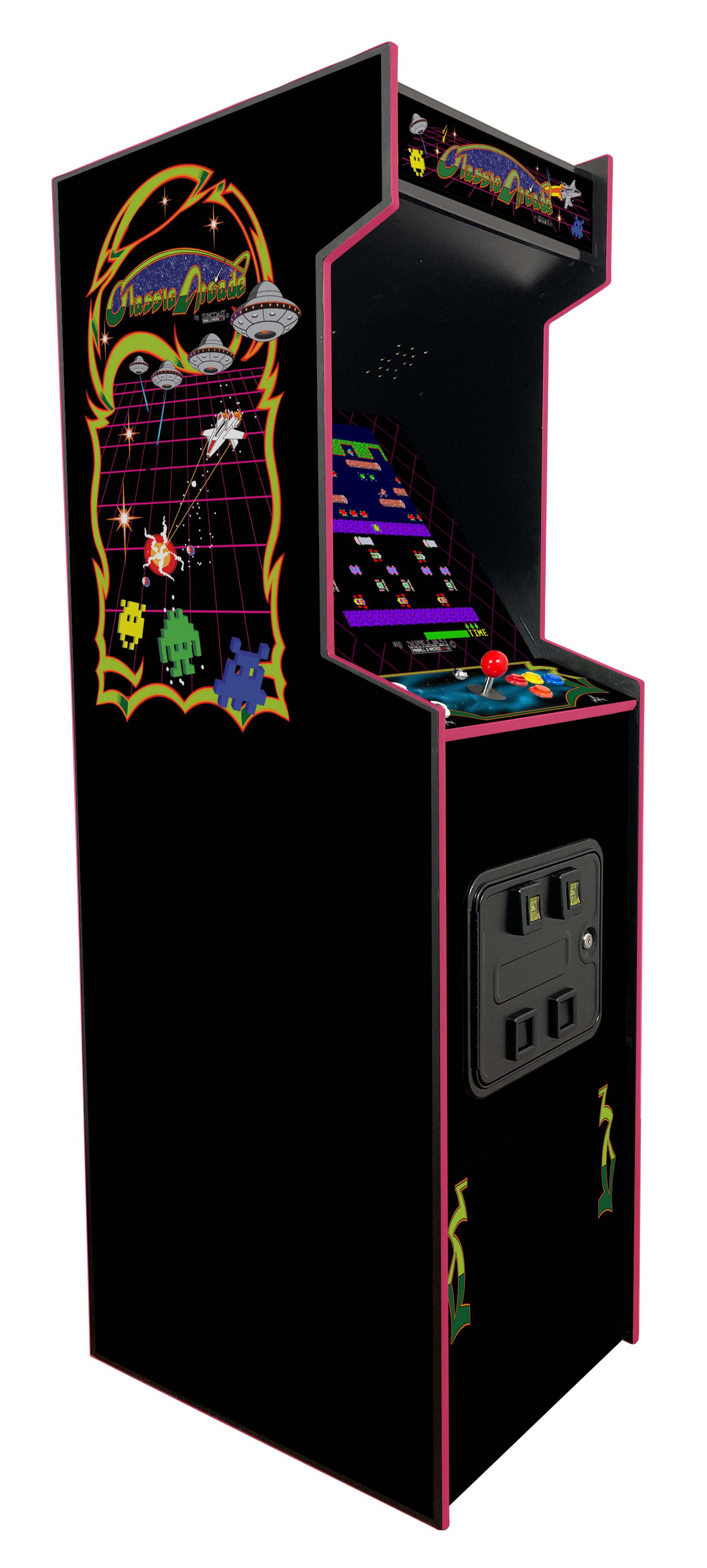 Suncoast Arcade Full Size Arcade Machine with 19" Monitor and 60 Retro ...