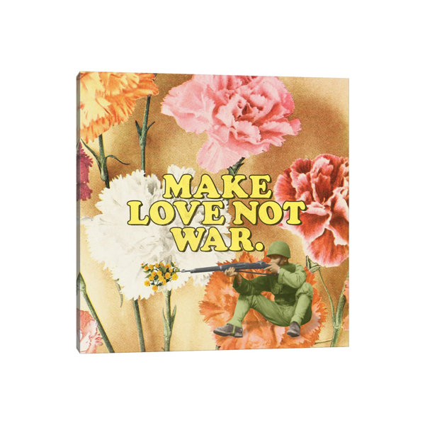 Ophelia & Co. Make Love Not War by Julia Walck - Wrapped Canvas Print ...