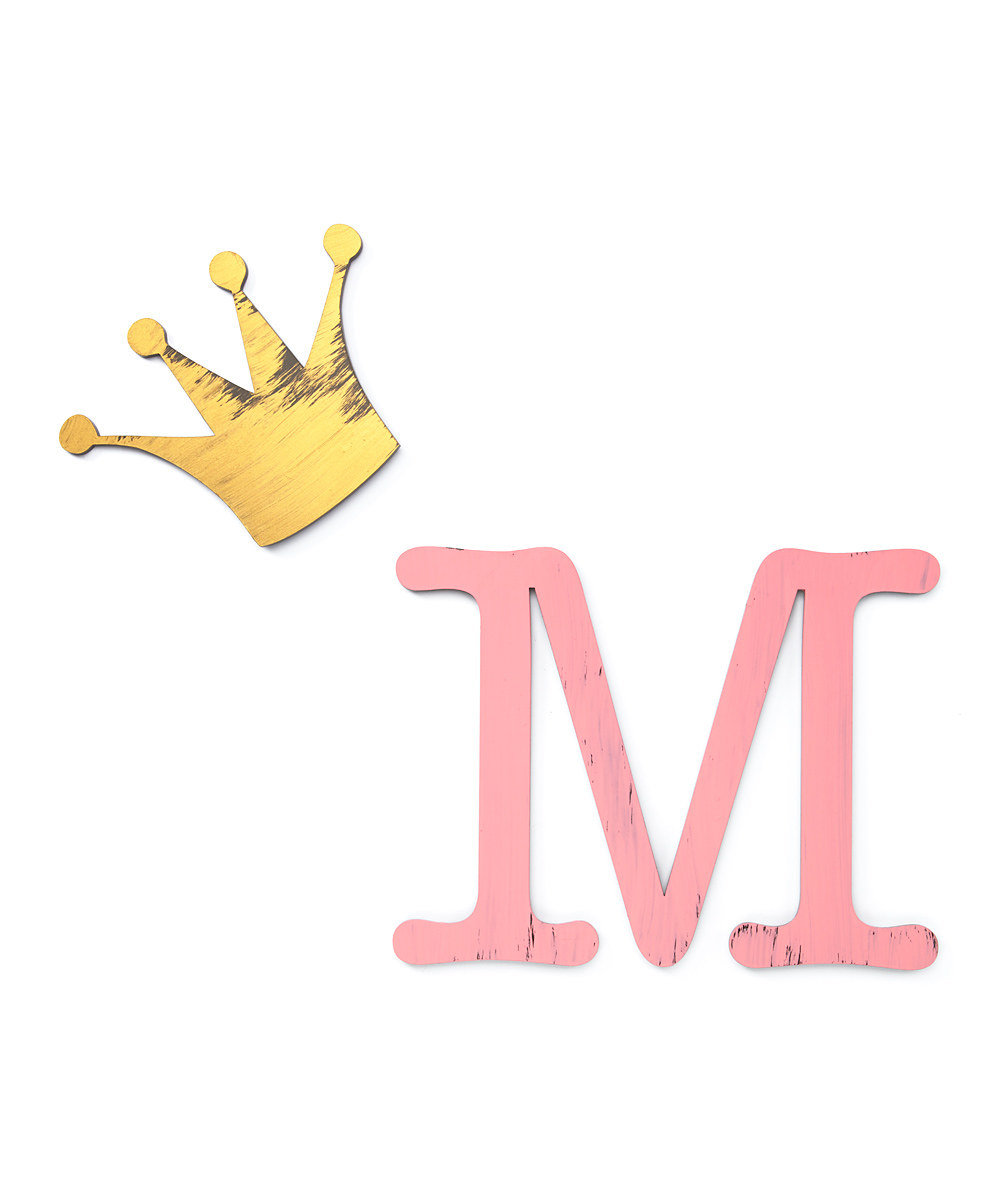 Letter2Word Initial with Crown Personalization Letters & Reviews | Wayfair