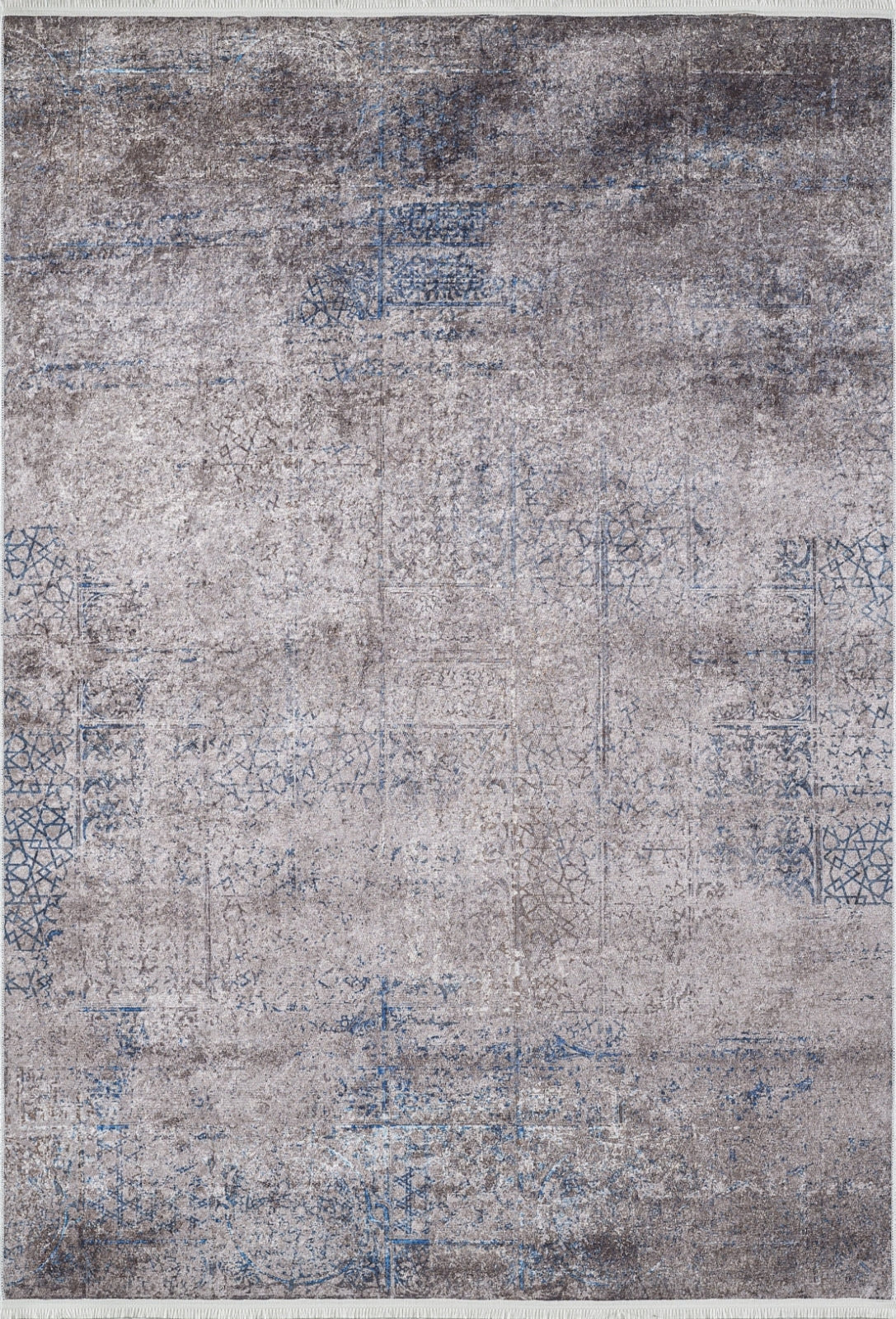 17 Stories Denice Blue Modern Polyester Digital Print Area Rug | Wayfair