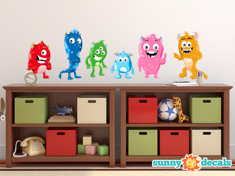Sunny Decals Cute Monster Fabric Wall Decal - Wayfair Canada