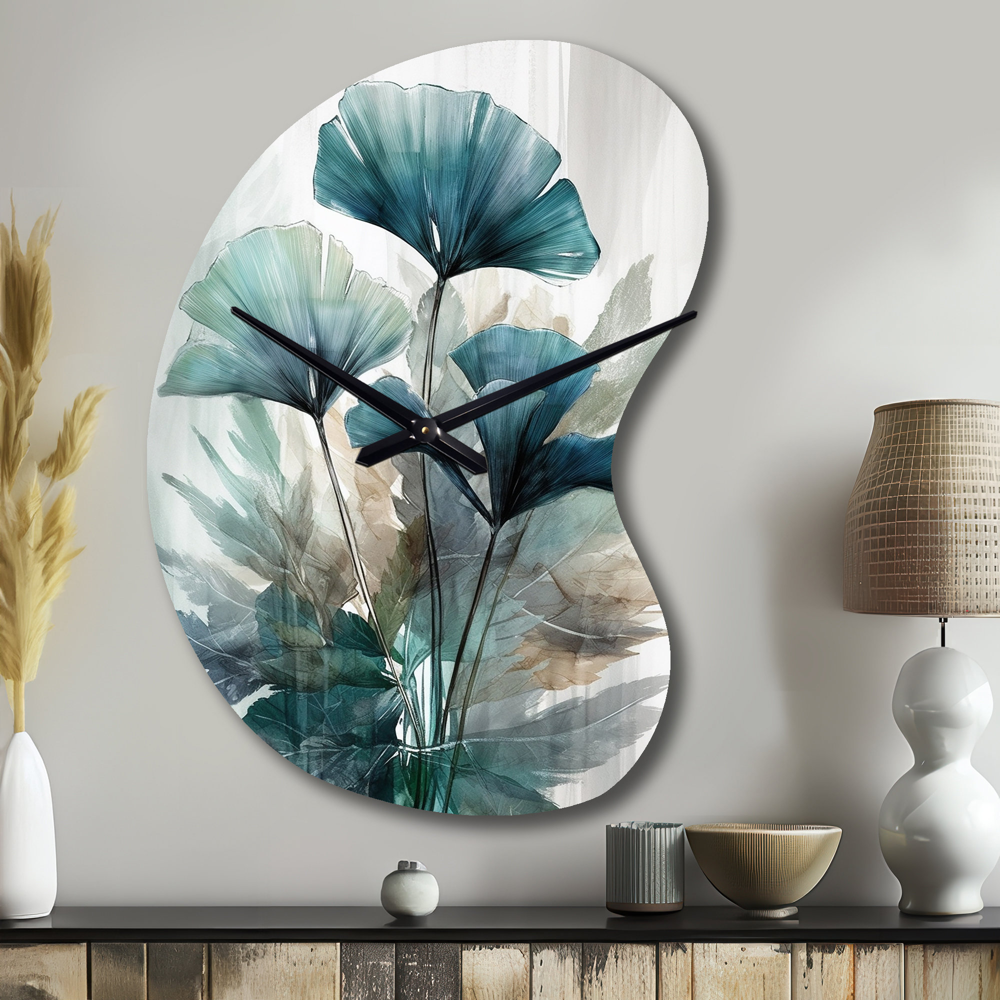 Design Art Tropical Palm Leaves Ginkgo II - Boom Shape Unique Palms ...