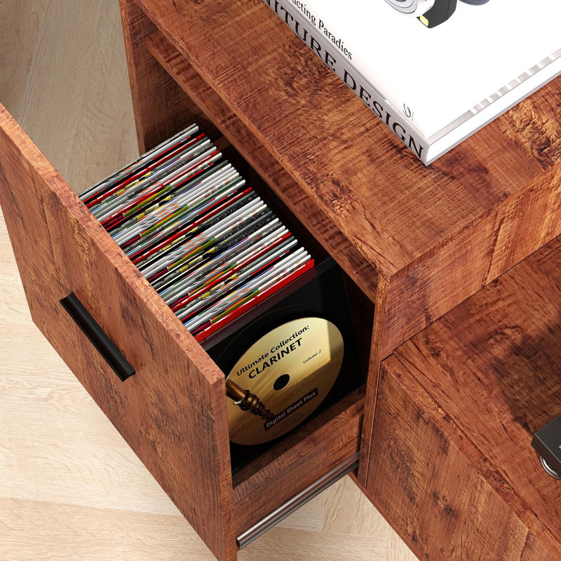 Loon Peak® Vintage Record Player Cabinet | Wayfair