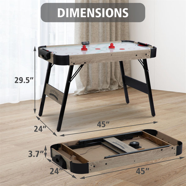 RayChee 48'' 2 -Player Wood Air Hockey Table with Digital Scoreboard ...