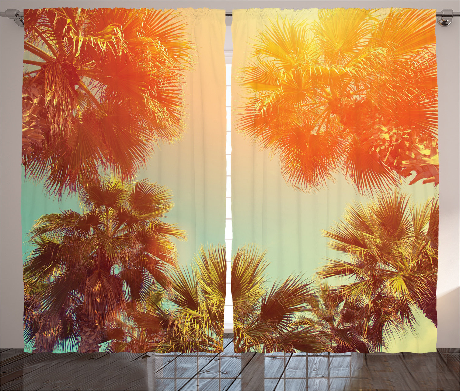 East Urban Home Palm Tree Trees Sunlights Tranquility in Tropical ...