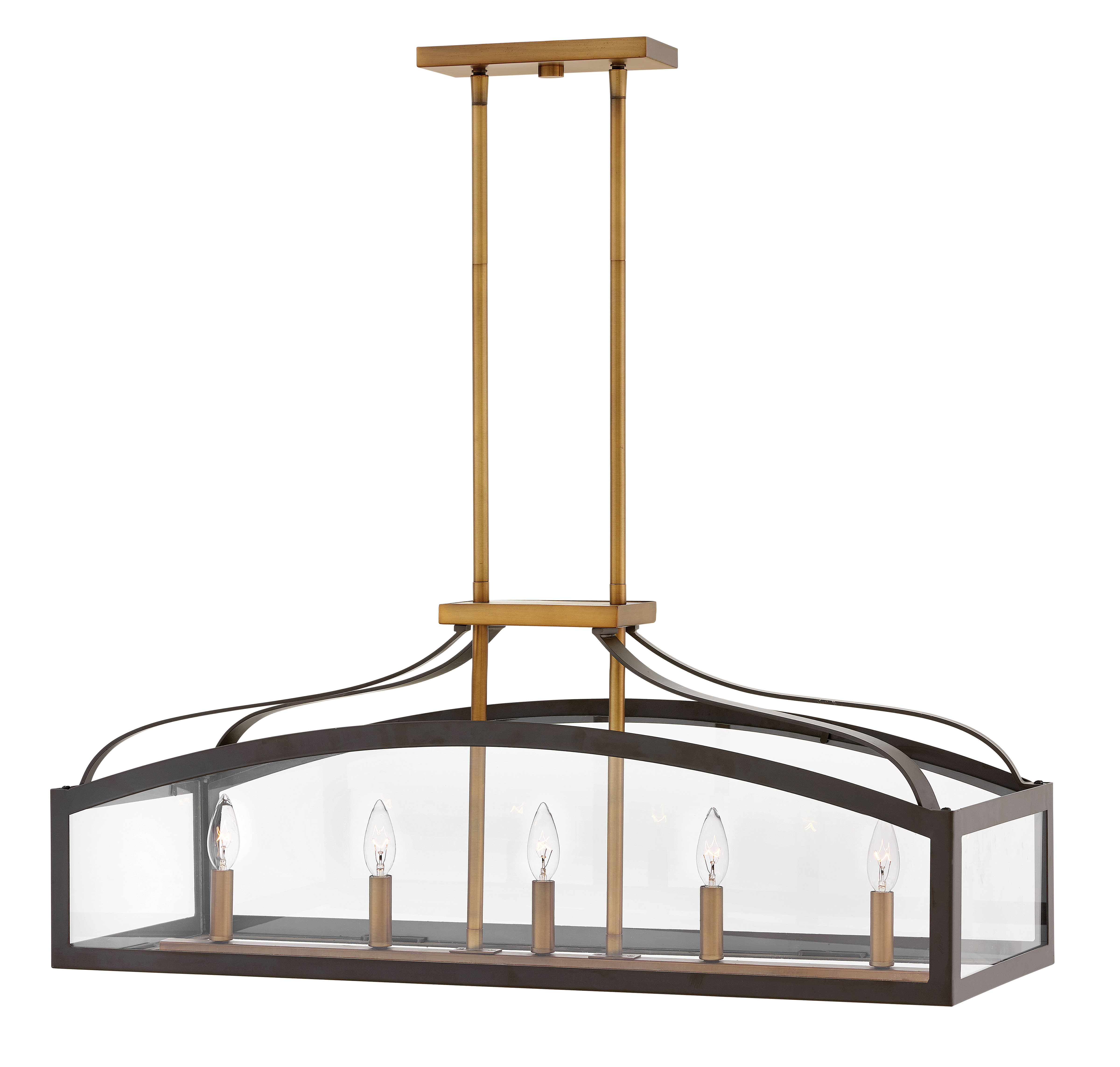 Hinkley Clarendon 5-Light Kitchen Island Linear Pendant | Wayfair
