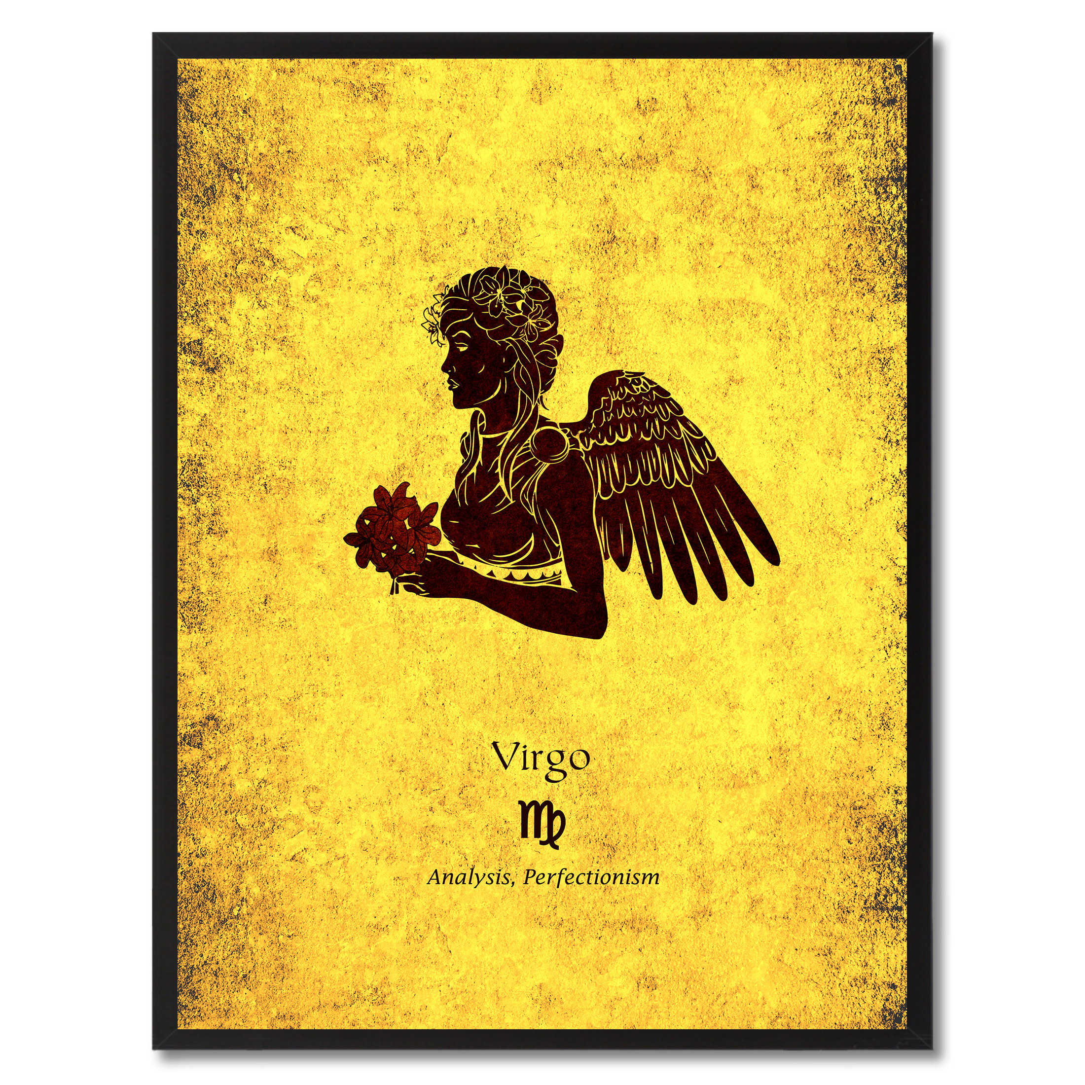 Trinx Virgo Horoscope Astrology Yellow Print on Canvas with Picture ...