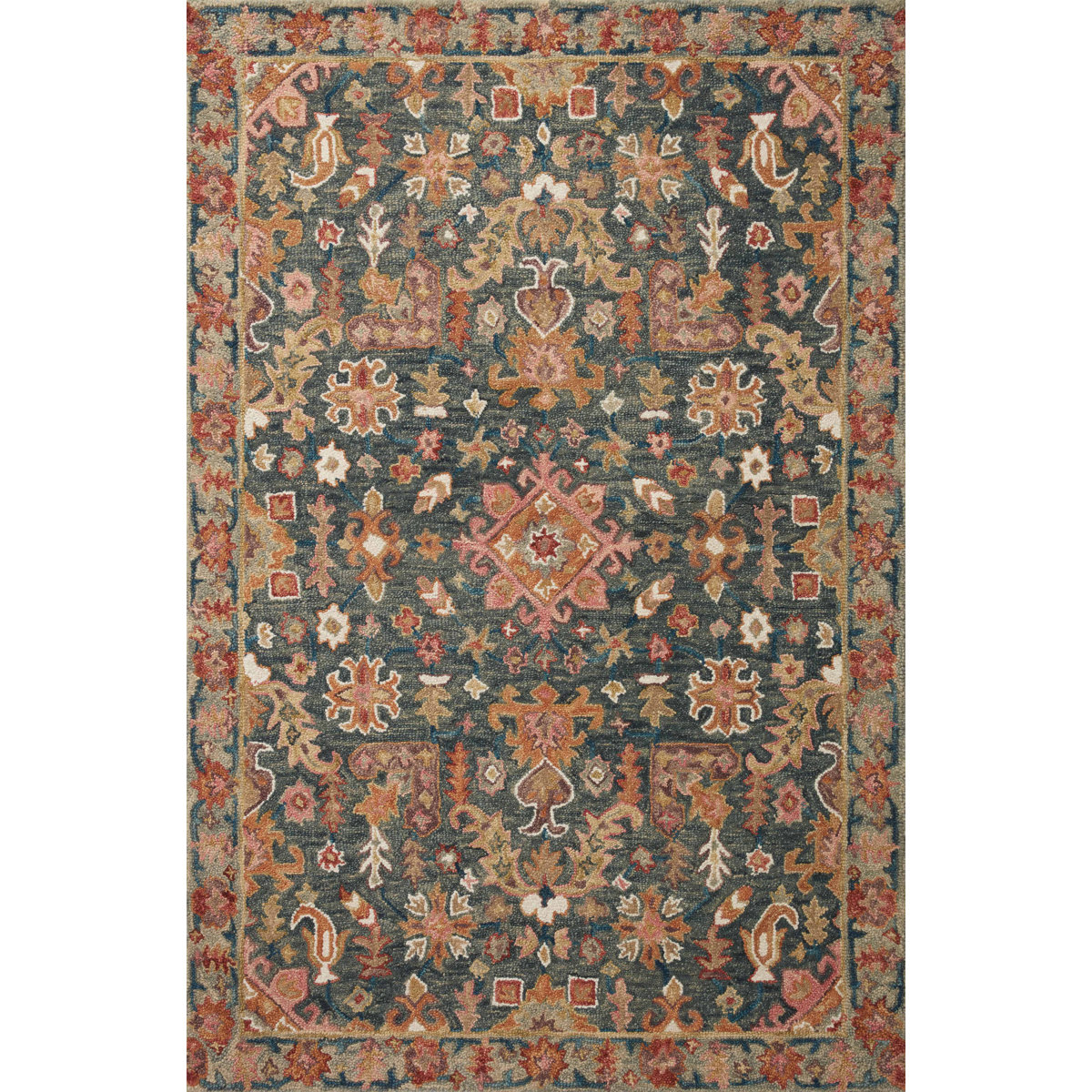 Bungalow Rose Damia Wool Area Rug & Reviews | Wayfair