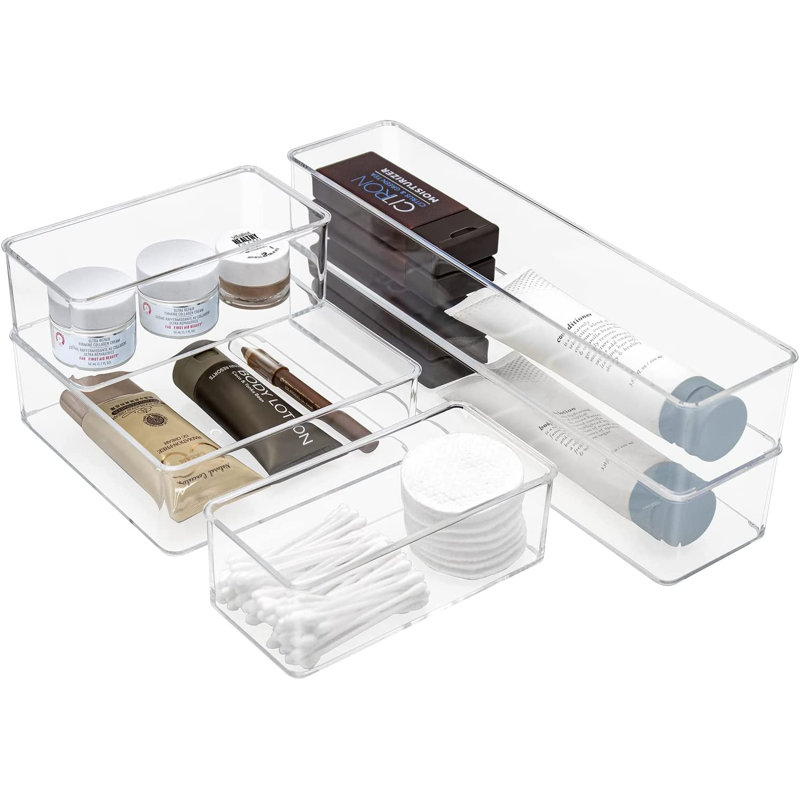 Sorbus 5-Piece Bathroom Vanity Drawer Organizer Set & Reviews | Wayfair