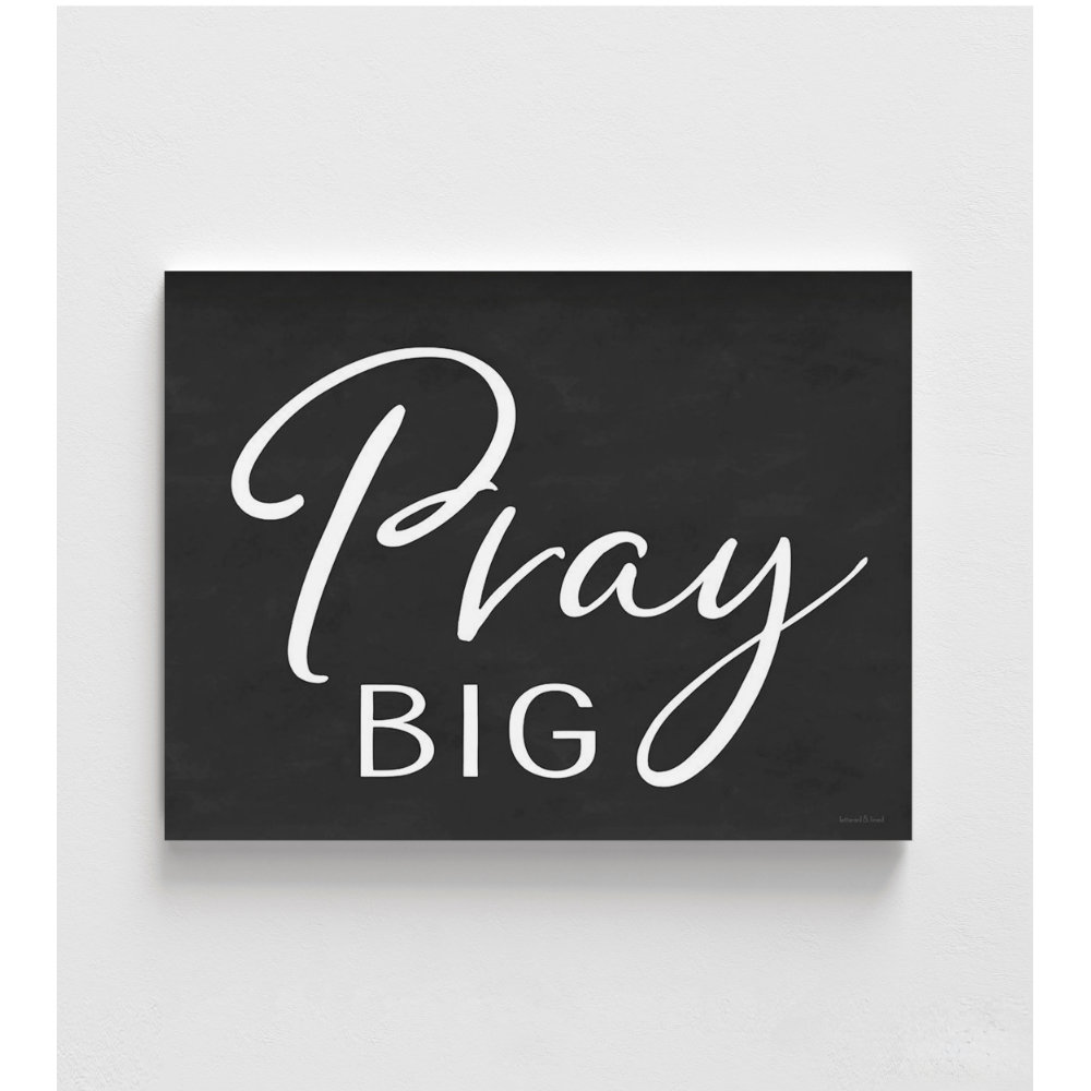 WeFrameArt Pray Big, Framed Prayer Signs, Extra Large Prayer Room Sign ...