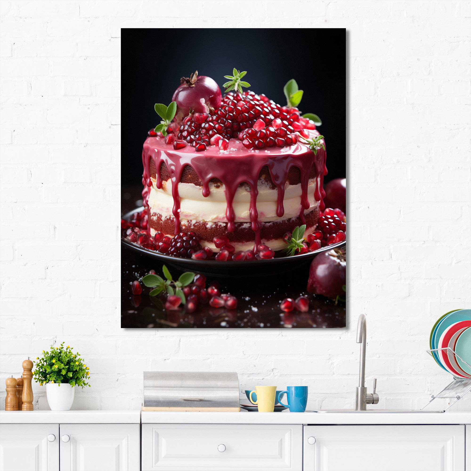 Red Barrel Studio® Wild Pomegranate Cake Mmmmmmm | Wayfair