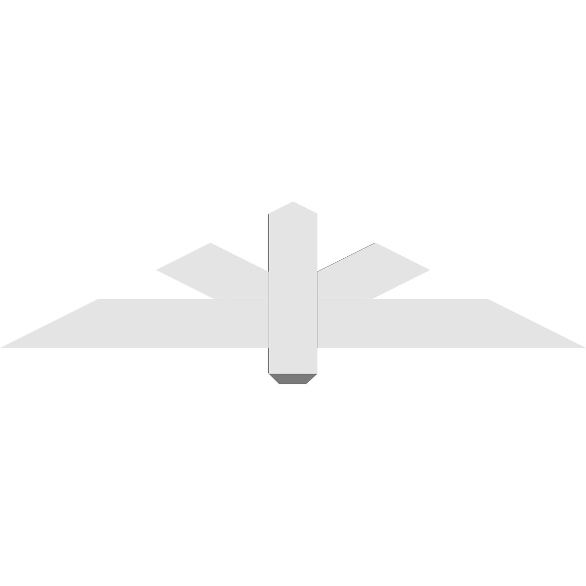 Ekena Millwork Kennewick Architectural Grade PVC Gable Bracket | Wayfair