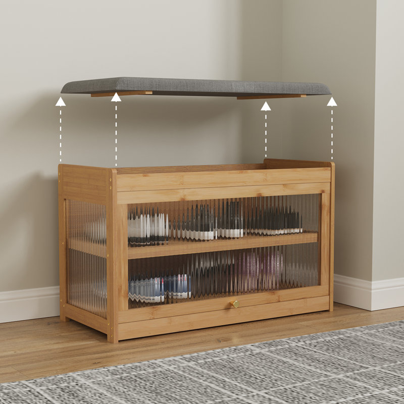 Latitude Run® 7 Pair Shoe Storage Bench & Reviews - Wayfair Canada