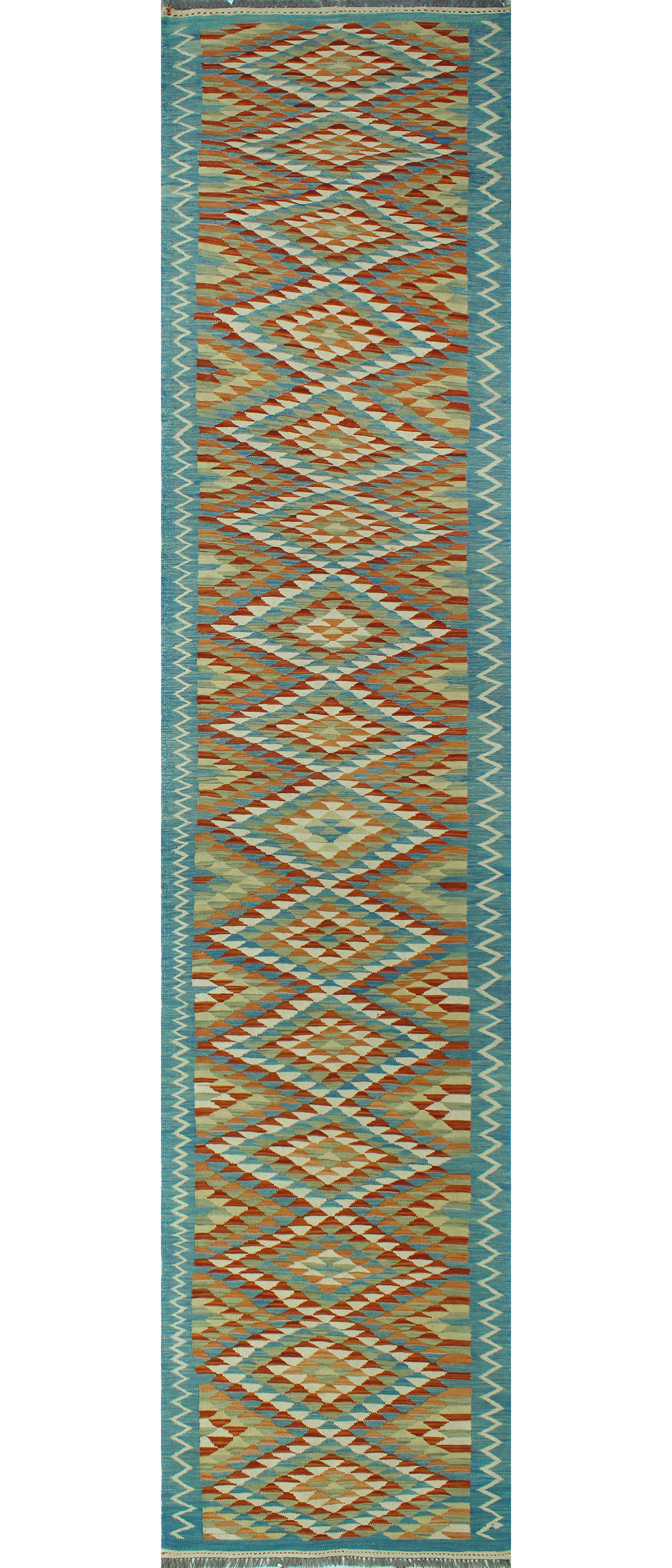 Union Rustic Bousson Kilim Aidan Blue Runner | Wayfair