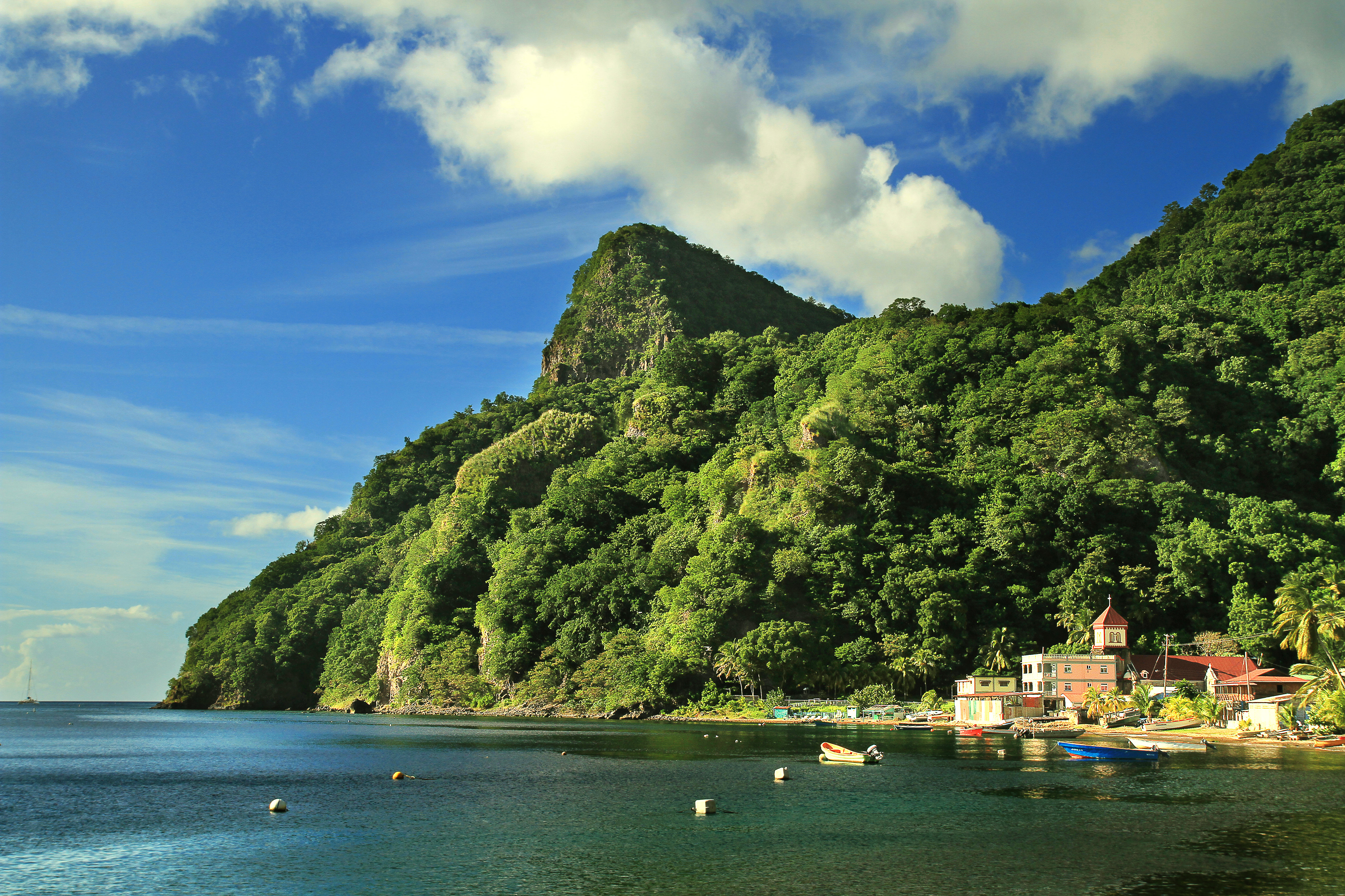 Ebern Designs Kyasia Soufriere Village by Gydyt0Jas | Wayfair
