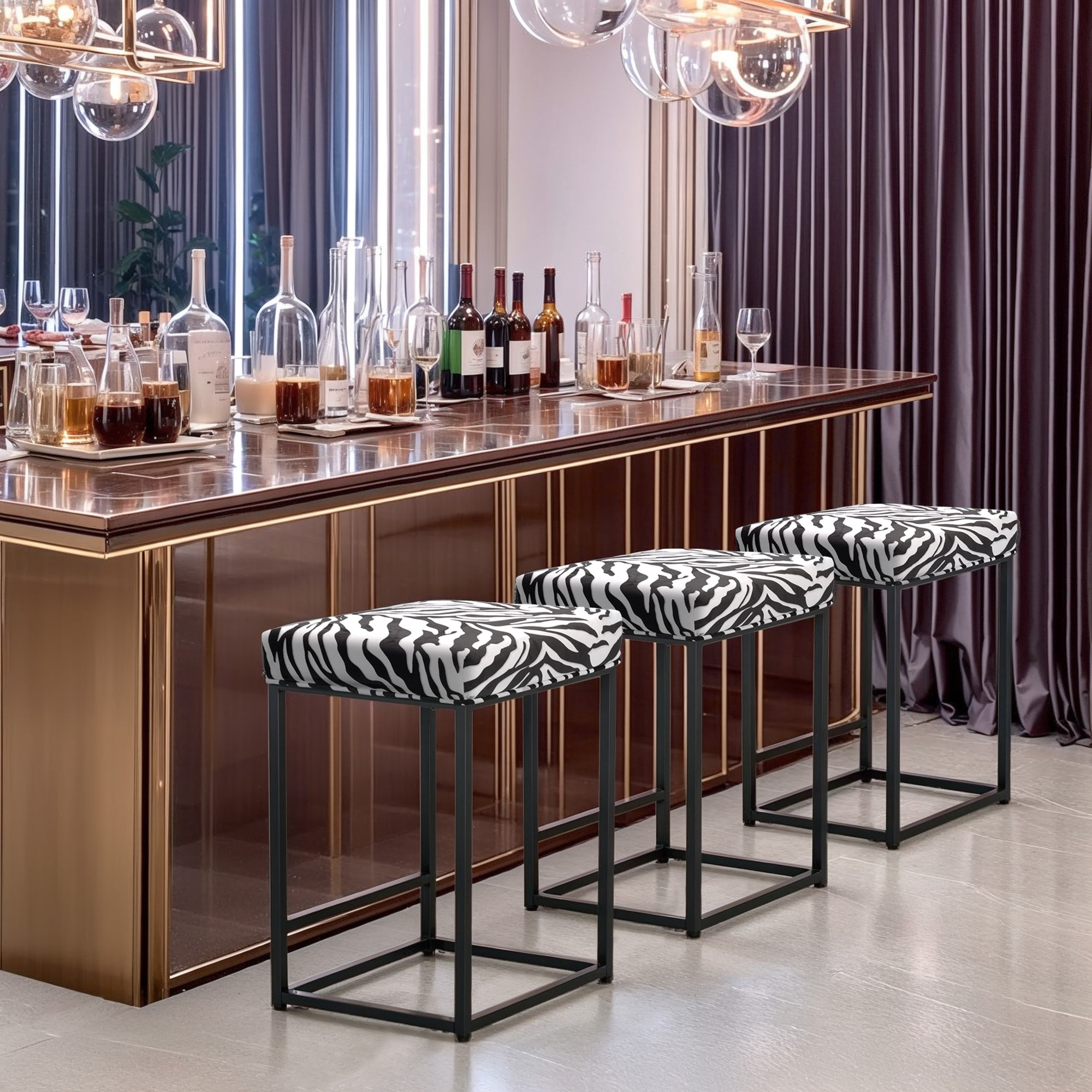 17 Stories Bar Stool 3 Of Set | Wayfair