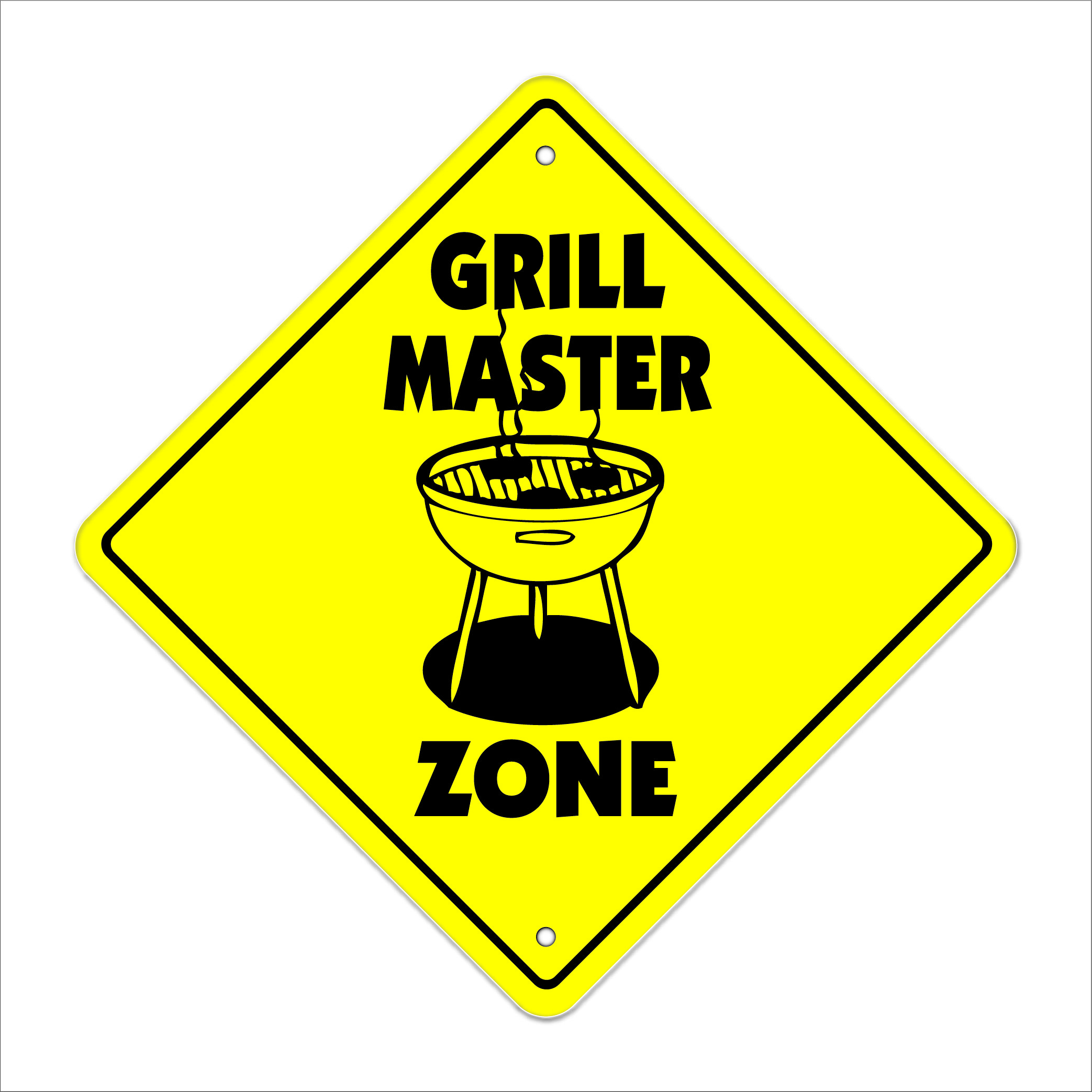 SignMission Grill Master Crossing Sign Zone Xing Bbq Grilling Grill Bbq ...