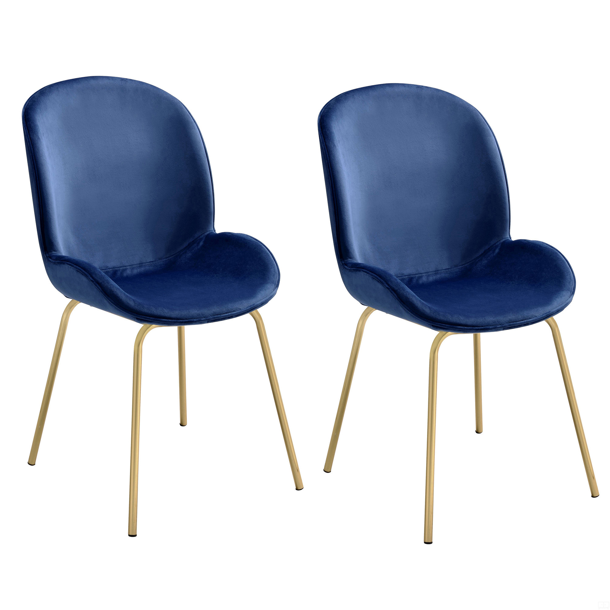 Everly Quinn Solid Back Side Chairs (Set Of 2) | Wayfair