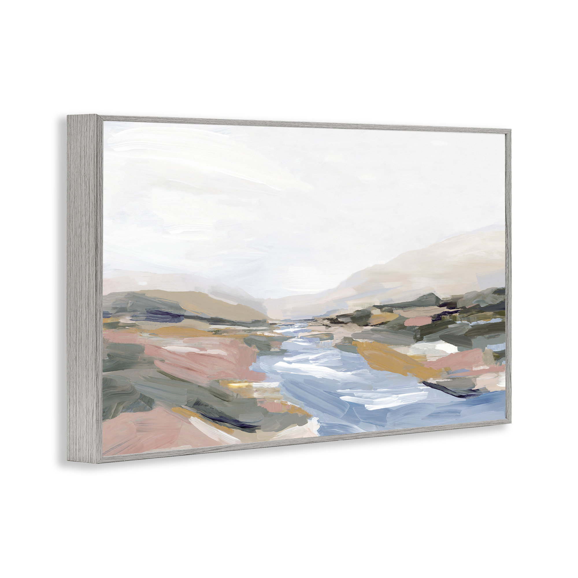 Highland Dunes Vibrant Landscape Fade Framed Giclee, design by Hannah ...