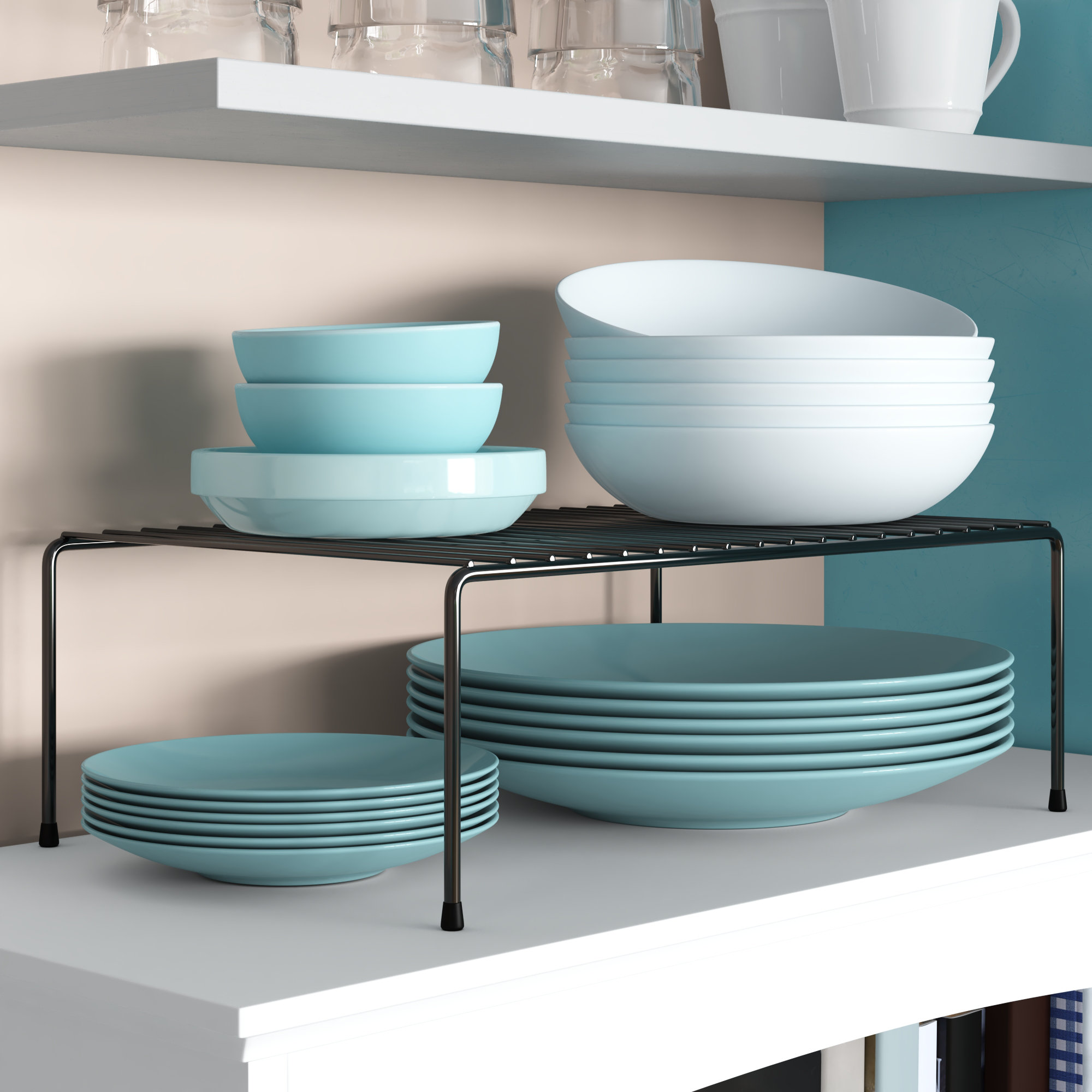 Prep & Savour Claudya Cabinet Shelf Helper & Reviews | Wayfair