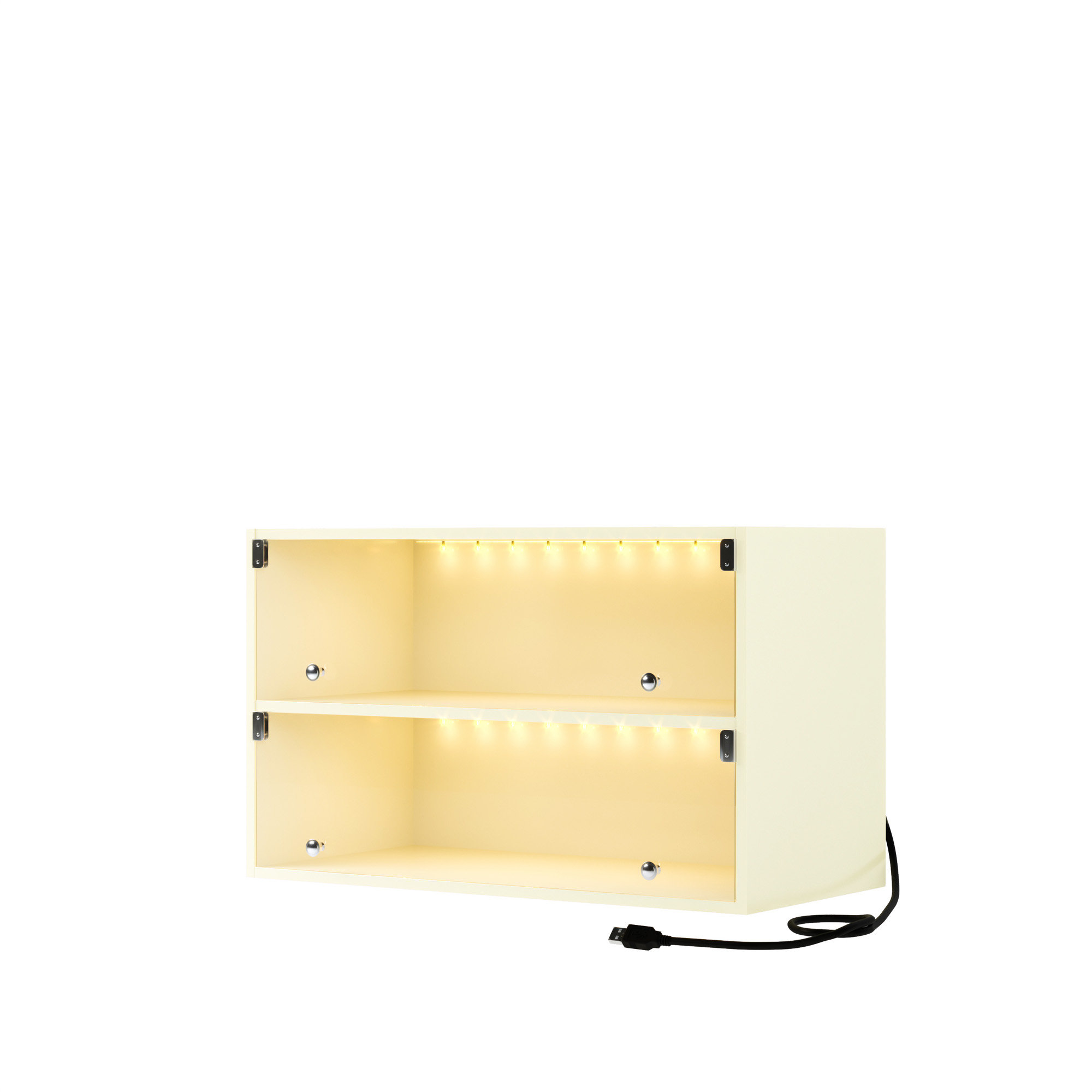 Wrought Studio™ Glass Door Shoe Box Shoe Storage Cabinet For Sneakers ...