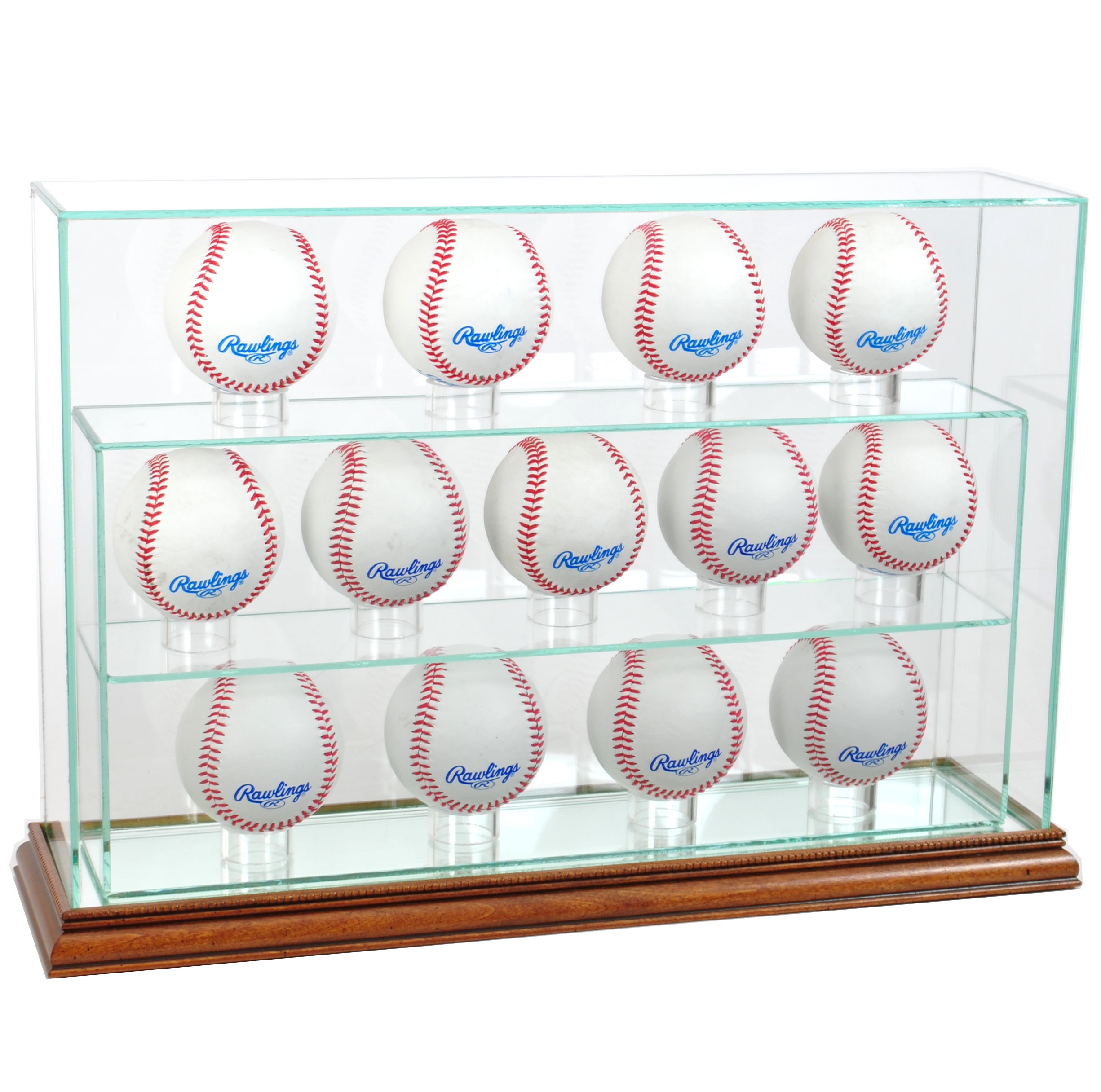 Perfect Cases And Frames 17'' W 4'' D Baseball Glass Ball / Puck Case ...