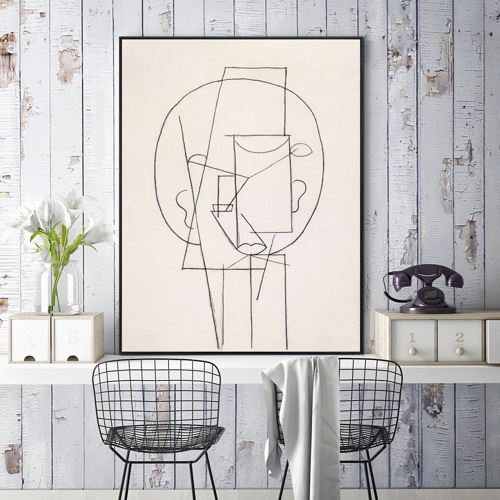 Vault W Artwork Head 1913 by Pablo Picasso - Floater Frame Print on ...
