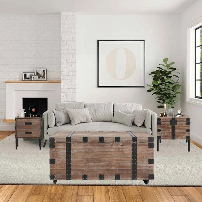 Millwood Pines Crathie 3 - Piece Living Room Table Set | Wayfair