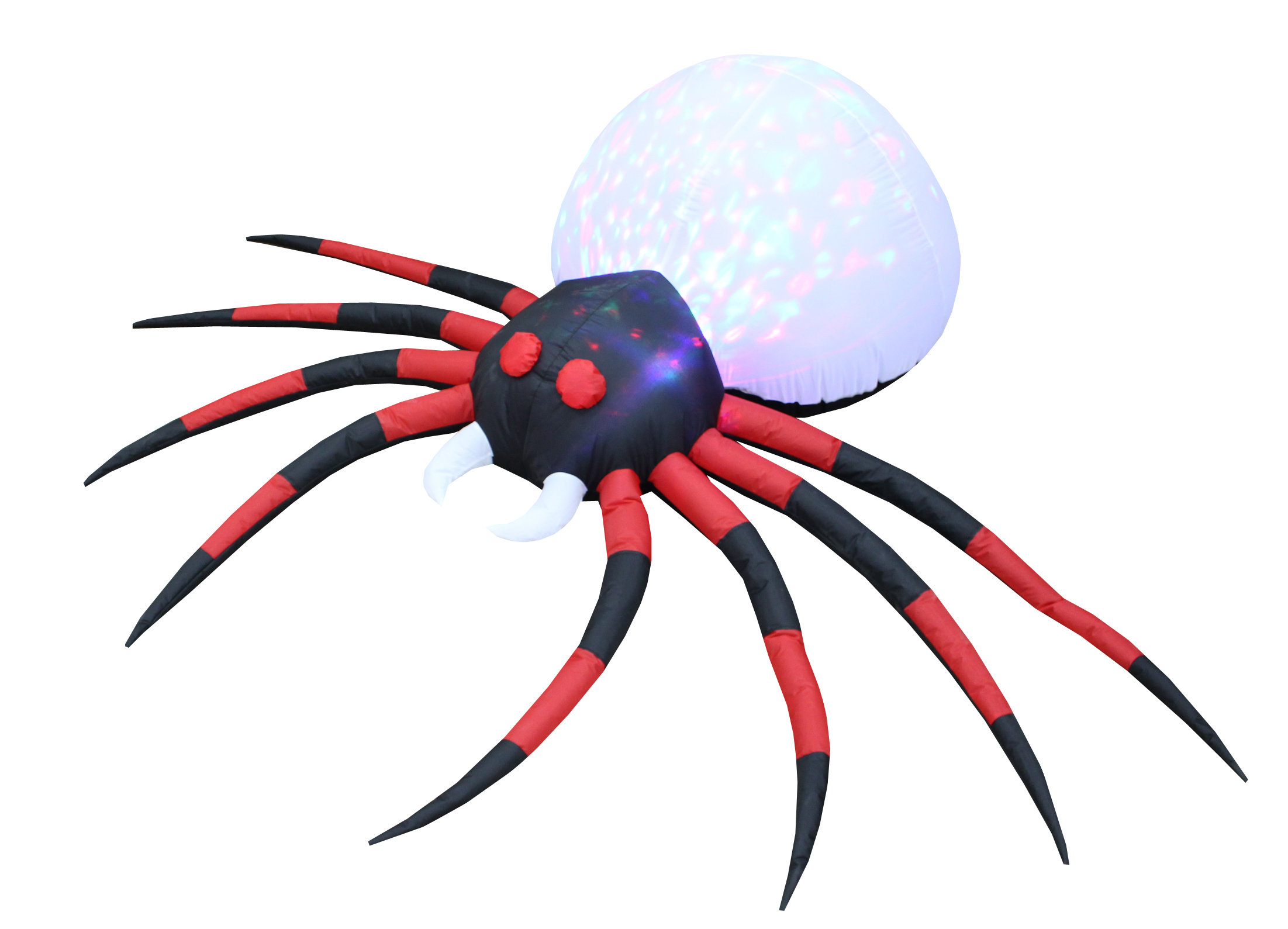 The Holiday Aisle® 8 Foot Long Lighted Happy Halloween Inflatable ...