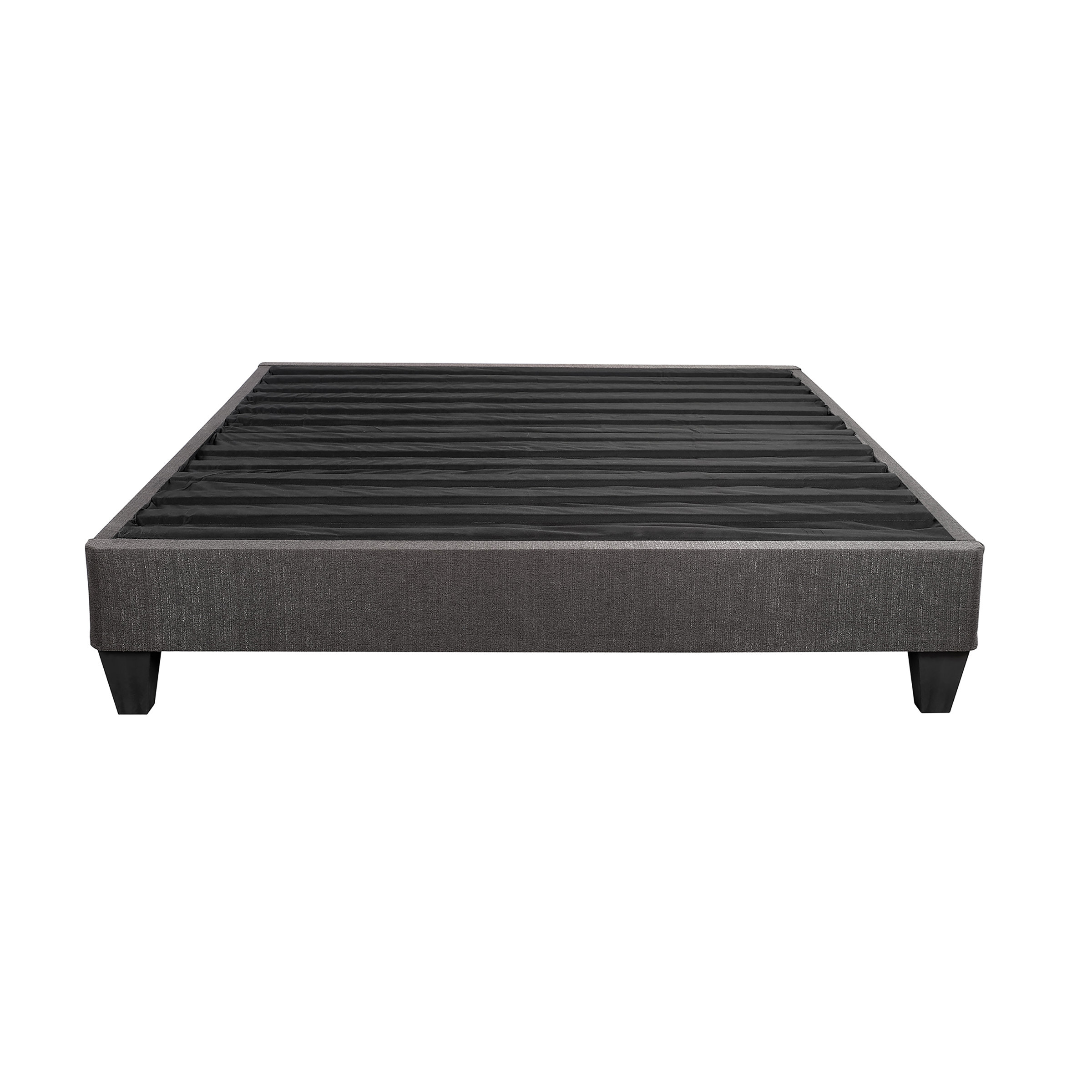 Latitude Run® Speedy Dark Grey Upholstered Platform Bed Base & Reviews ...