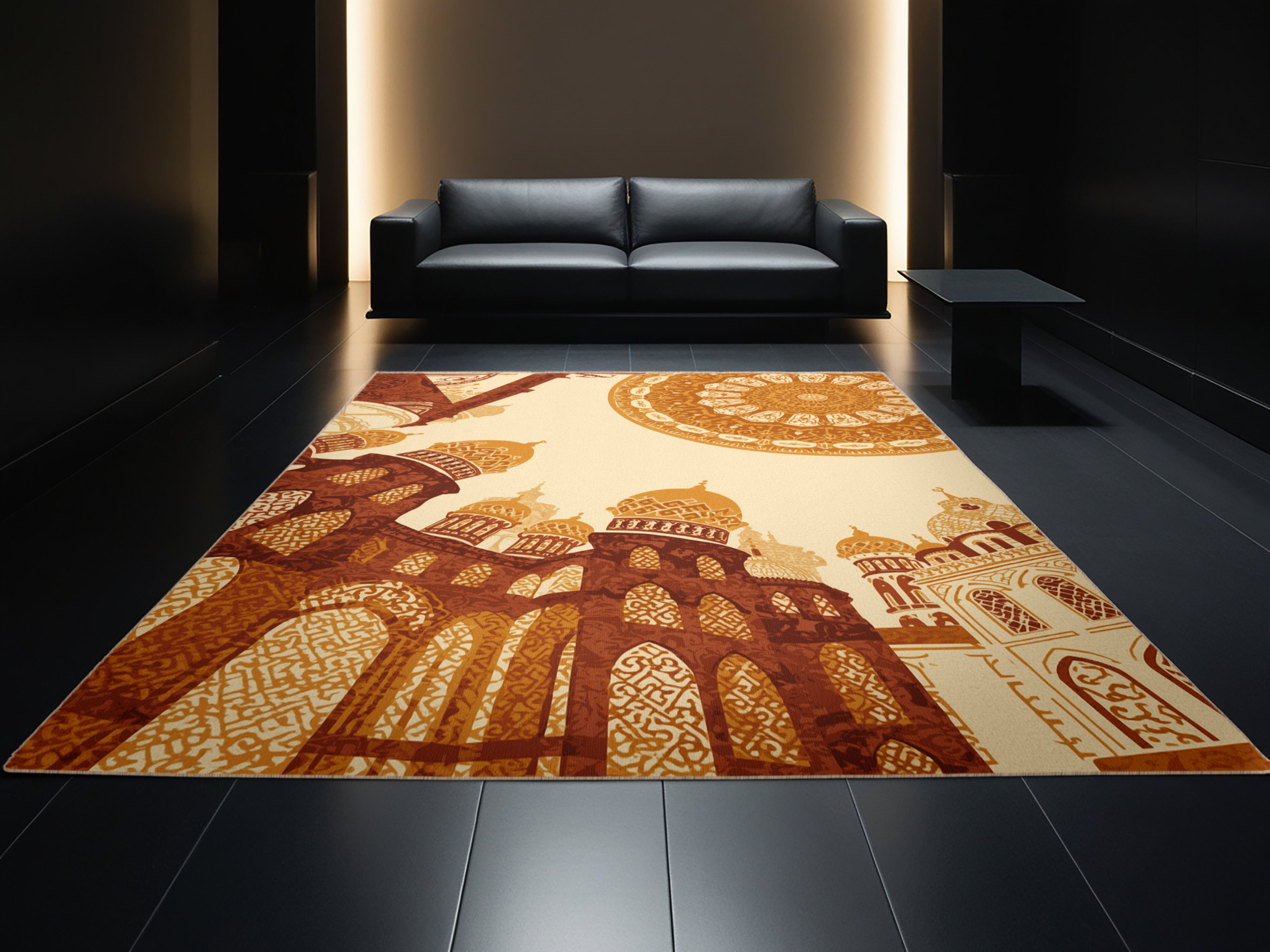 Wrought Studio™ Machine Washable Paublo Istanbul Blue Mosque Classic ...