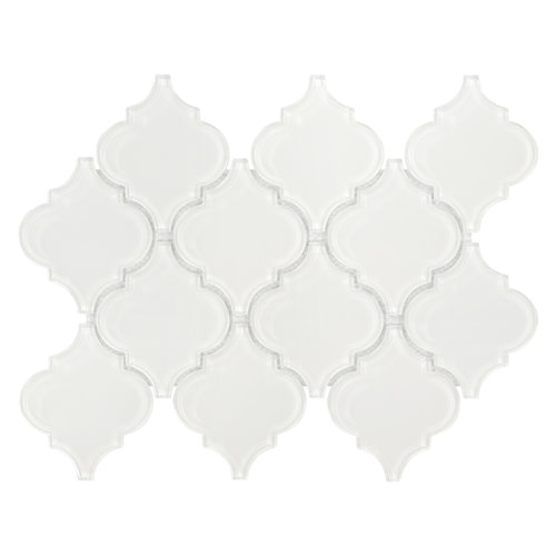 Sunwings 12" x 9" Arabesque Lantern Glass Mosaic Wall Tile | Wayfair
