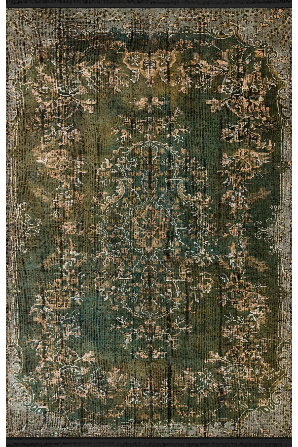 Bungalow Rose Dark Green-Themed Traditional Motif Ethnic Patterned ...