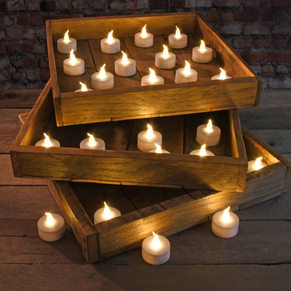 Ebern Designs Battery Operated LED Tea Lights & Reviews | Wayfair