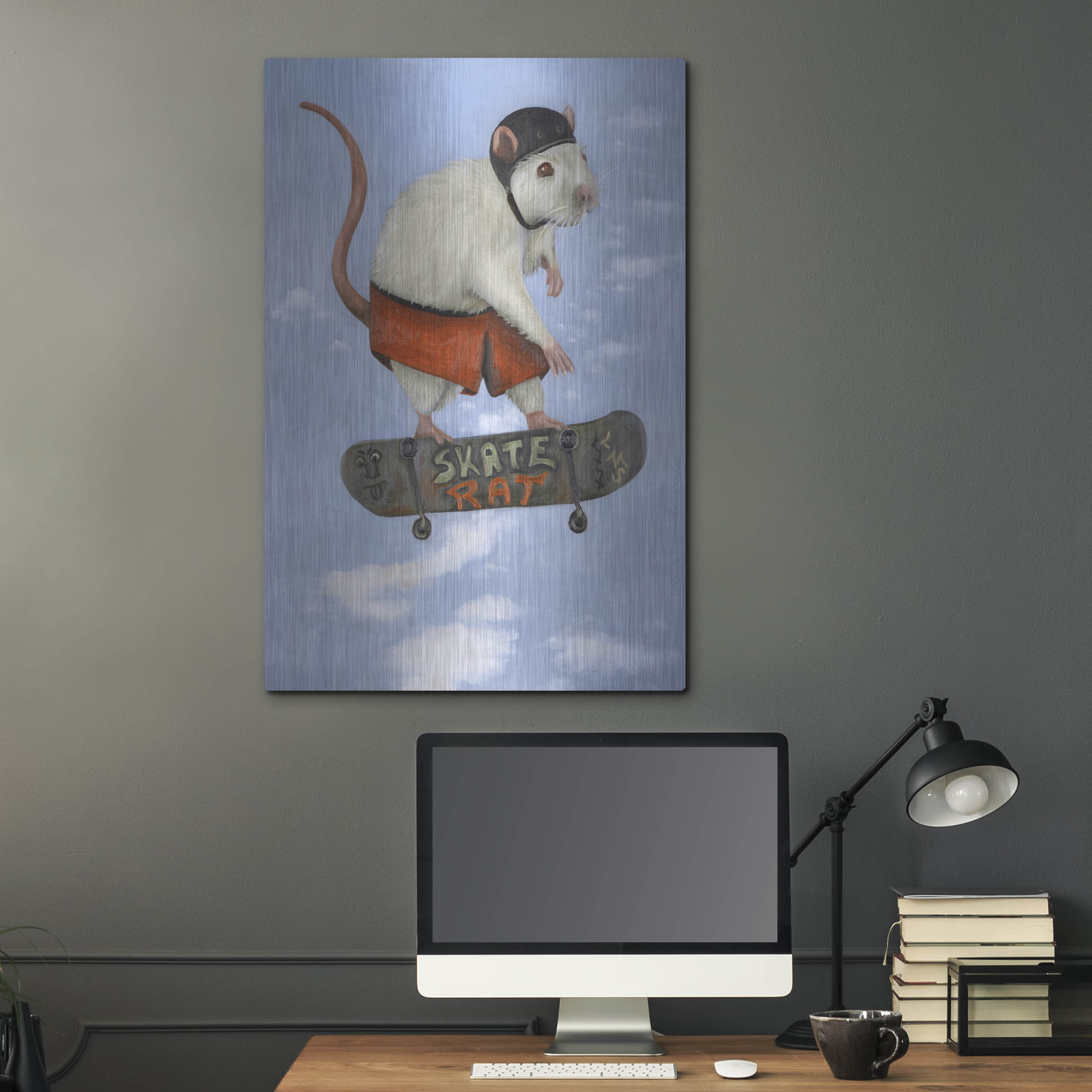 Trinx 'Skate Rat Pro' by Leah Saulnier, Metal Wall Art | Wayfair