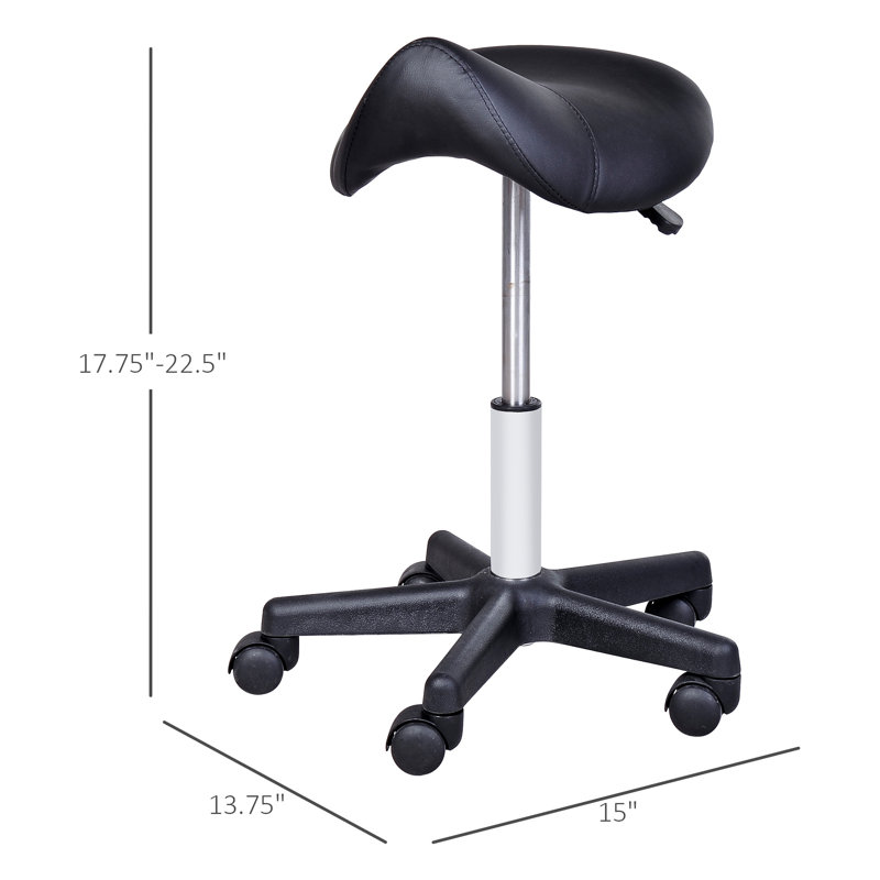 George Oliver Rolling Saddle Stool | Wayfair